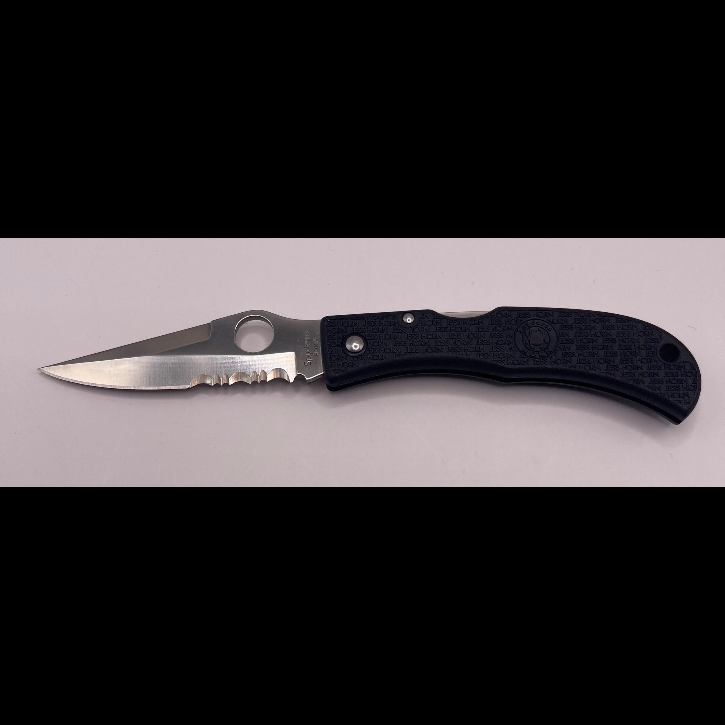 Bladebinge - #24076 1997 Spyderco C38 Jess Horn Original First run ...