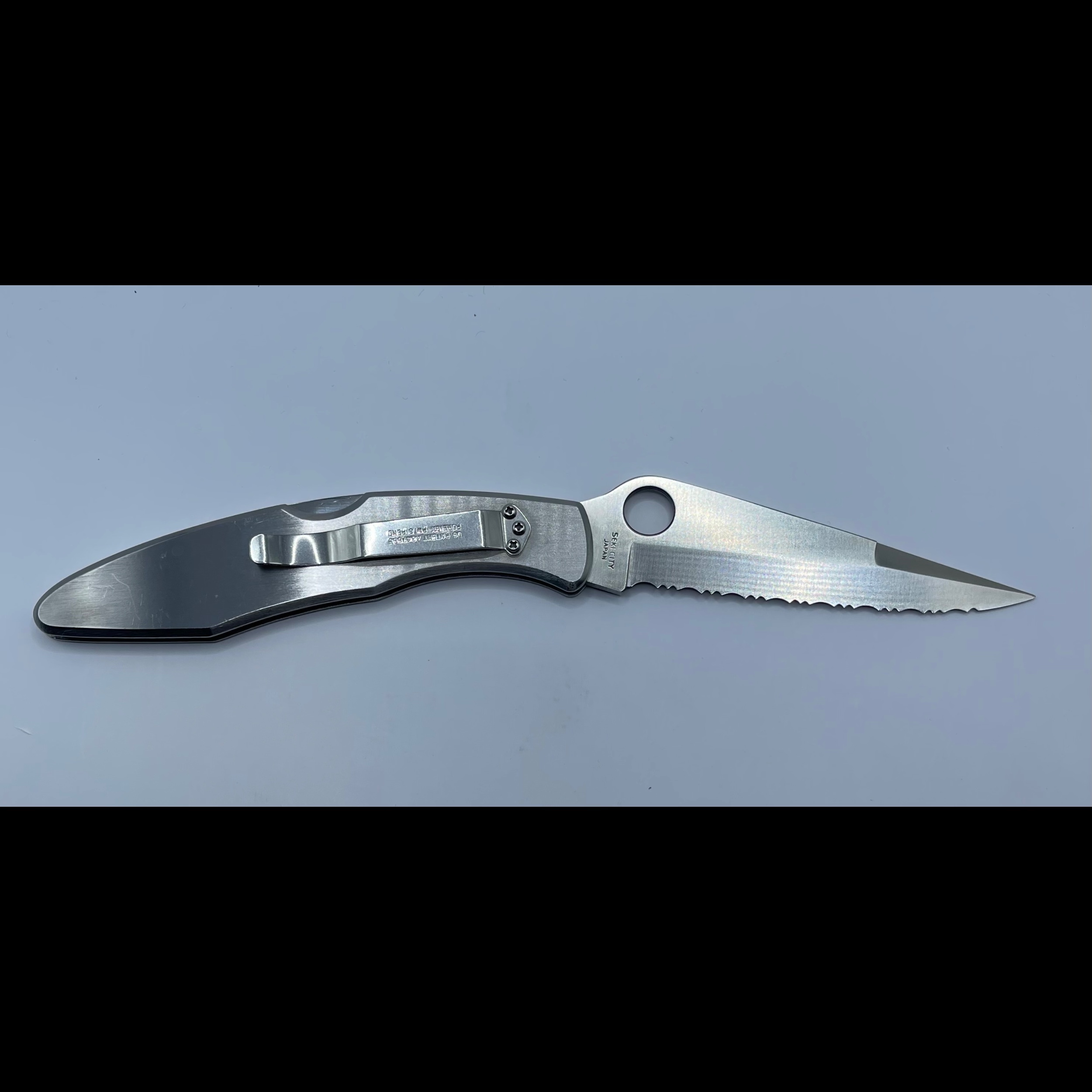 Bladebinge - #24070 1994 Spyderco Police model Seki City Japan Gin-1 ...