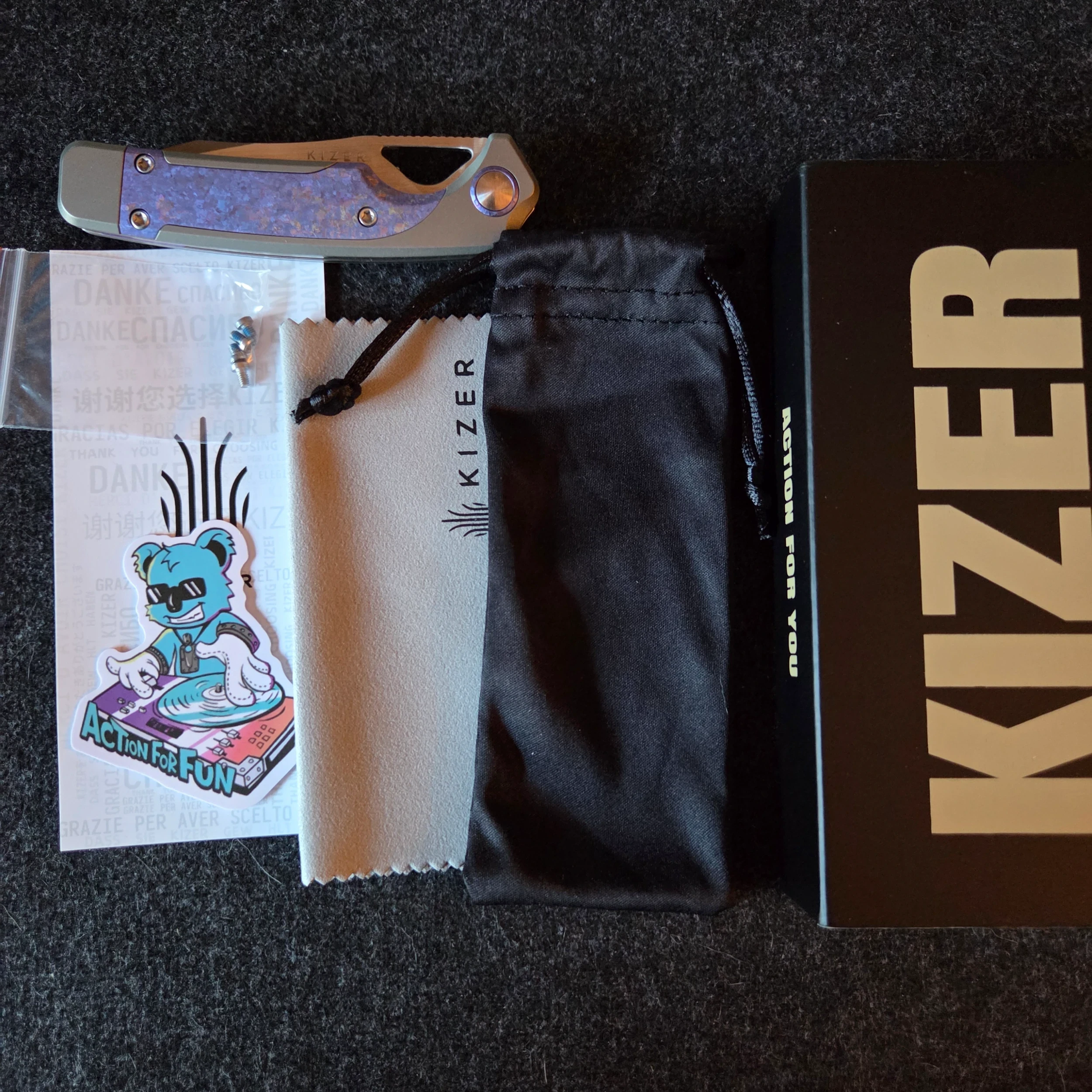 Bladebinge - Kizer Ara - Purple Snowflake Titanium