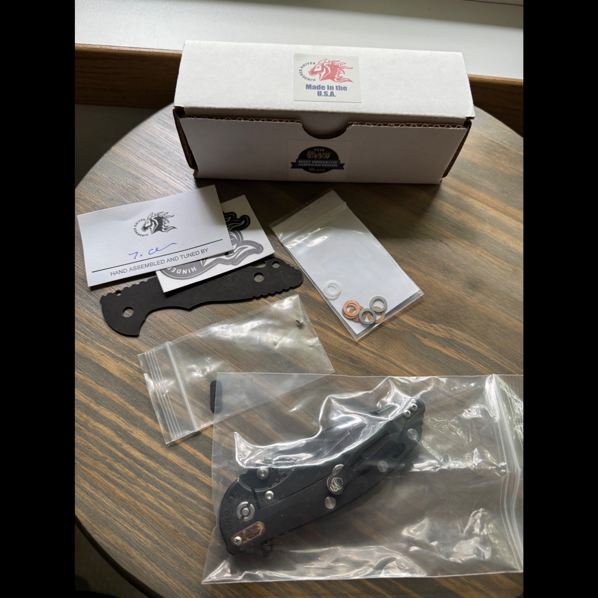 Bladebinge - Hinderer Xm-18 3.5" harpoon tanto mefp 3v full titanium ...