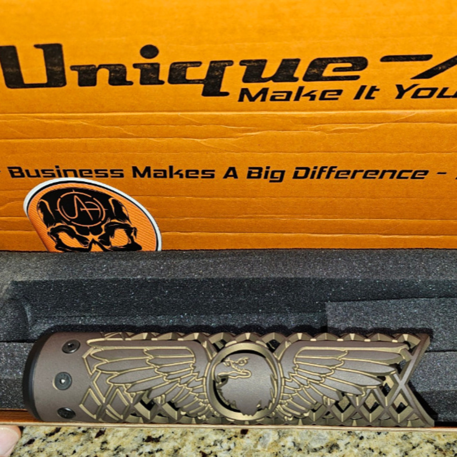 Bladebinge - Unique AR15 Custom Wicked Wings w/ Eagle's Head Hand-guard ...