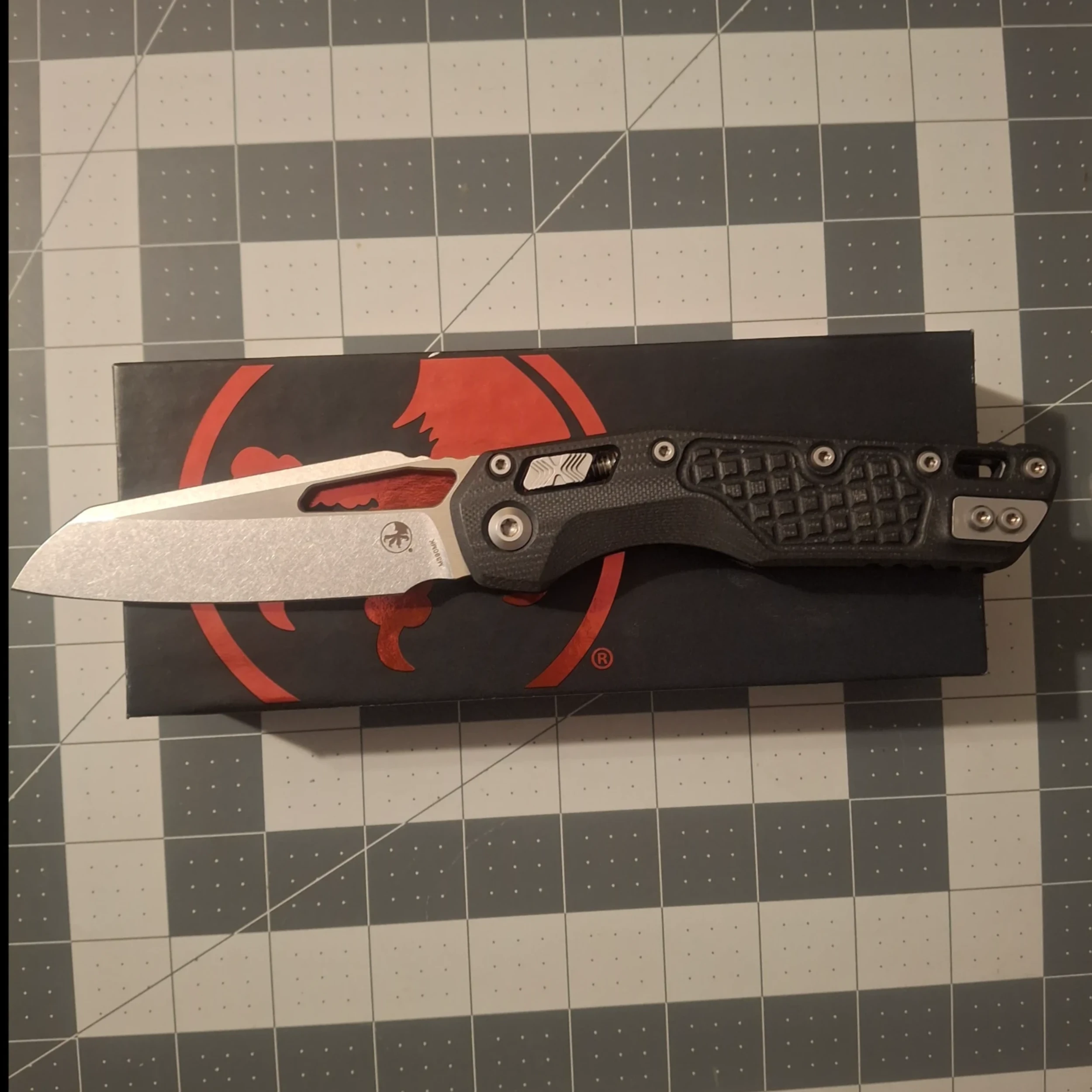 Bladebinge - Microtech Ram-Lock MSI, black frag pattern G-10