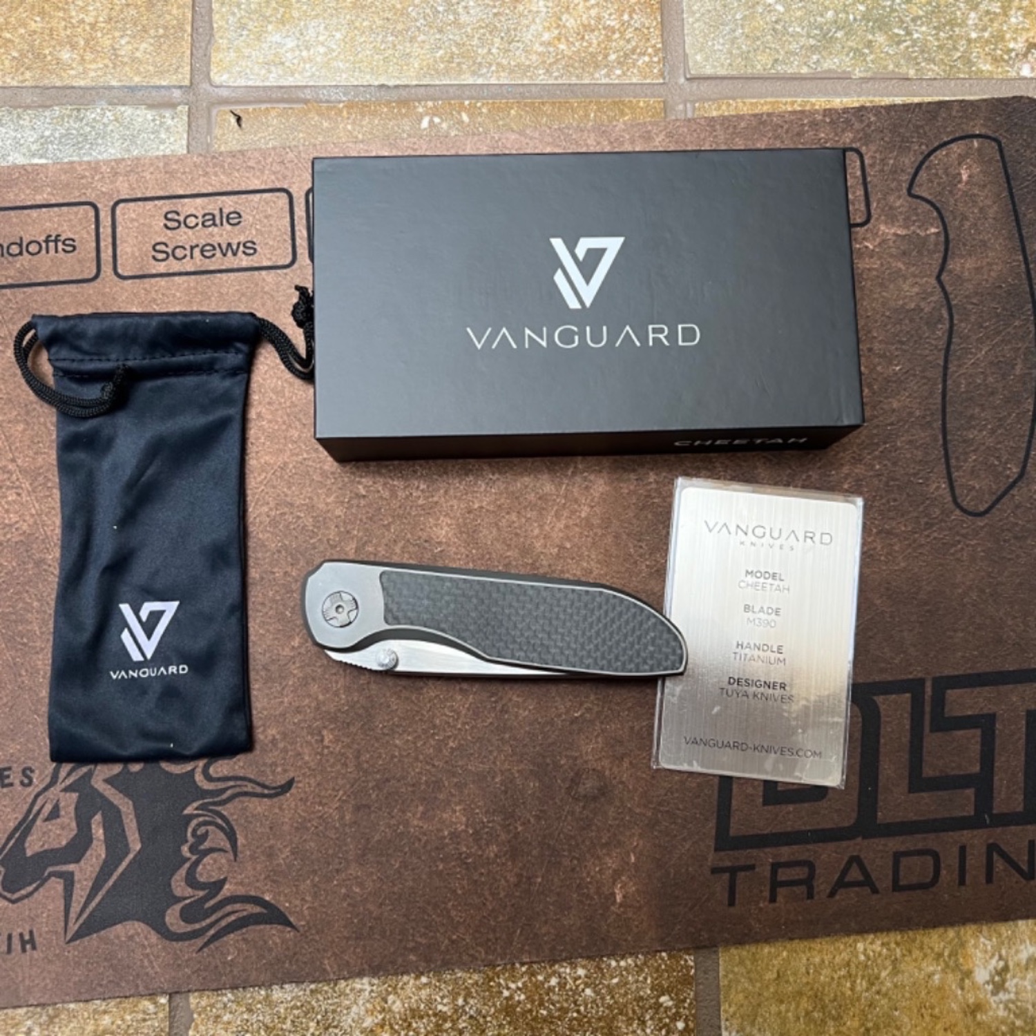 Bladebinge - Vanguard Cheetah - Gray Titanium - Carbon Inlay - Titanium ...