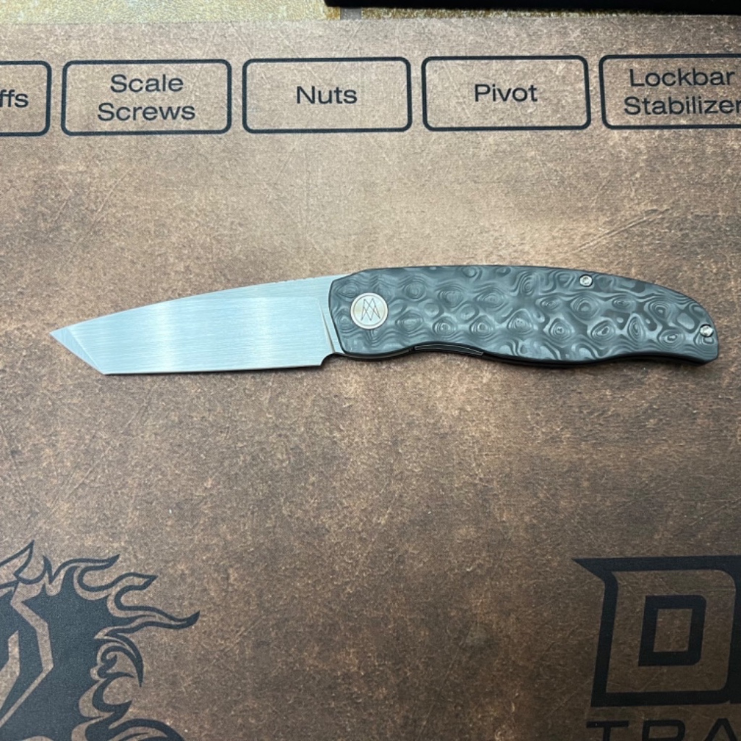 Bladebinge - MR.MR. DESIGNS CIPHER FOLDING KNIFE M390 TANTO HAND RUBBED ...