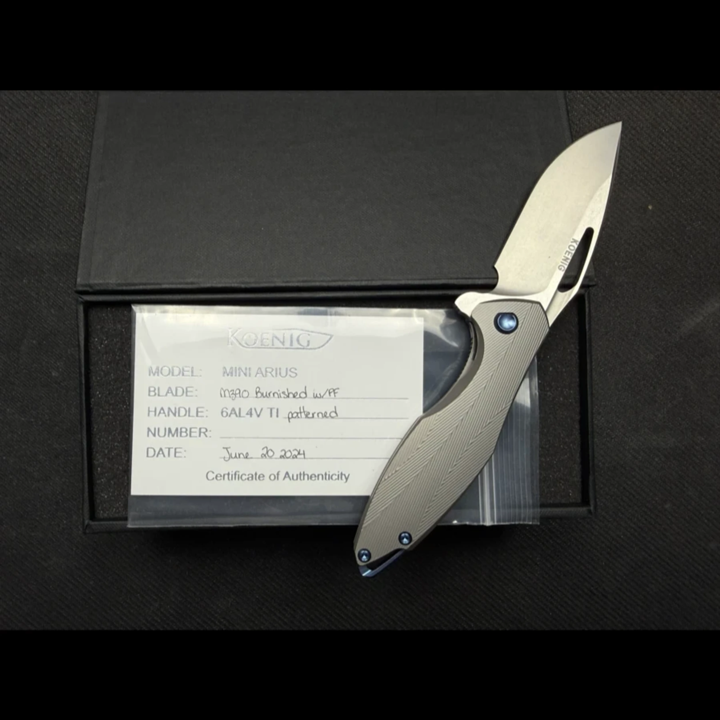 Bladebinge - Koenig Mini Arius Patterned- New