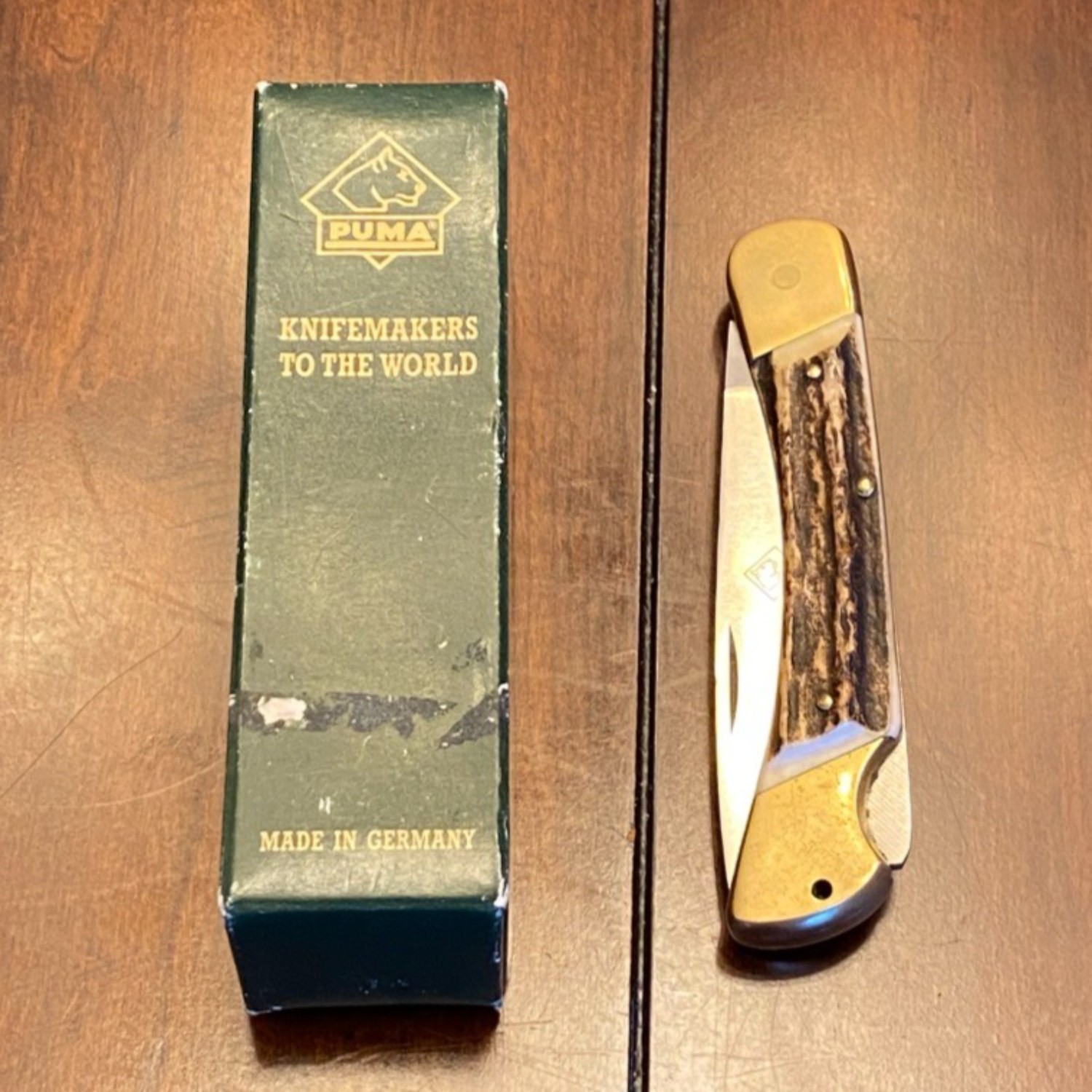 Bladebinge - Puma 1981 lock back folding knife with stag handle