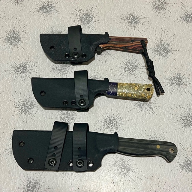 Bladebinge - Three Joey Roman, Jr. knives.