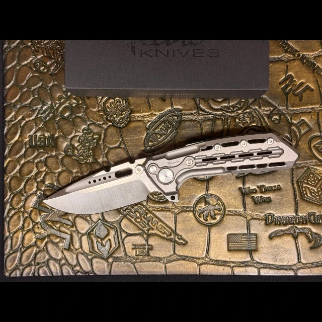 Bladebinge - Reate Terminator TX-228 - Bead Blasted Ti - Satin M390 - S ...
