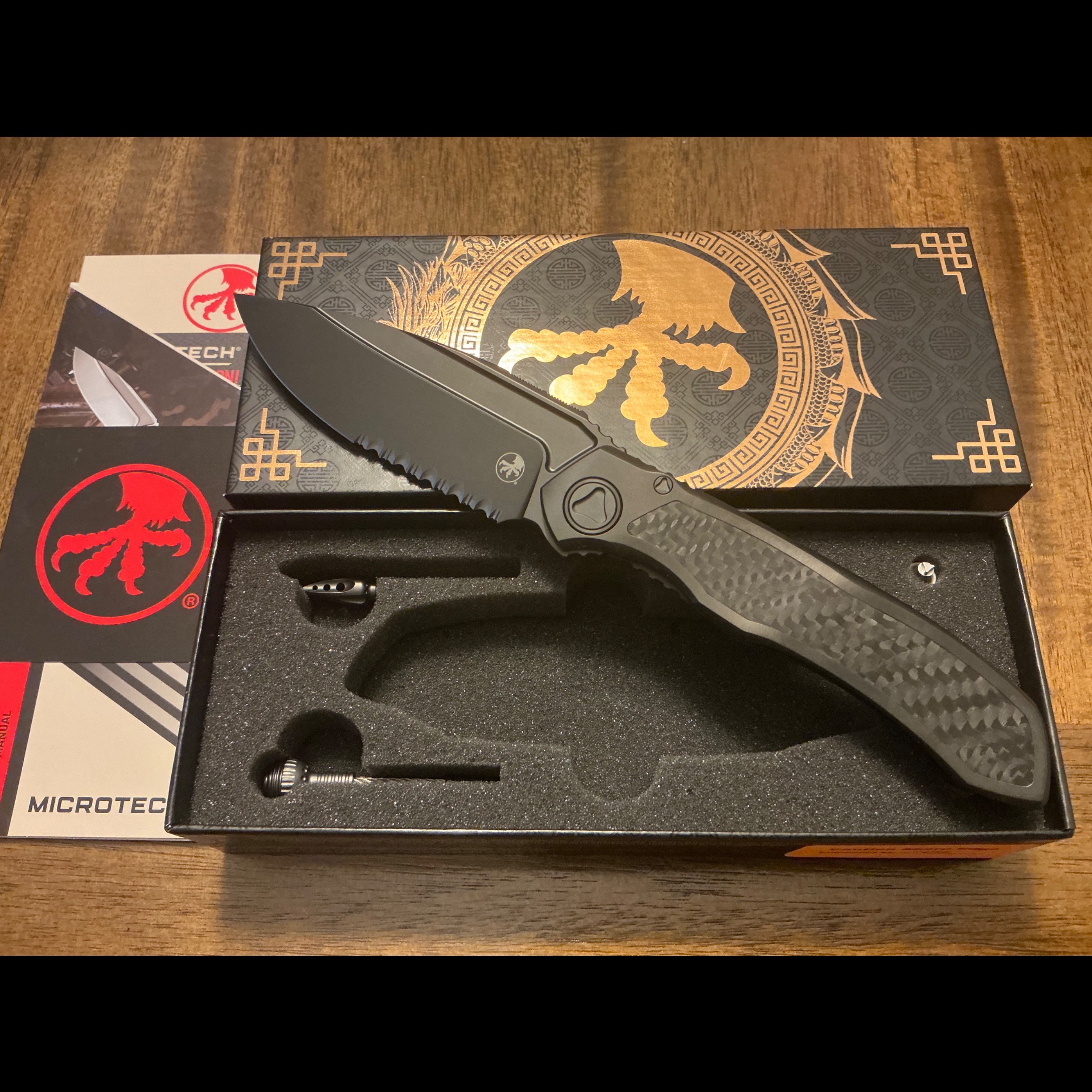 Bladebinge - MICROTECH KNIVES ANAX S/E 190C-2 DLCTCFITI DLC PART ...