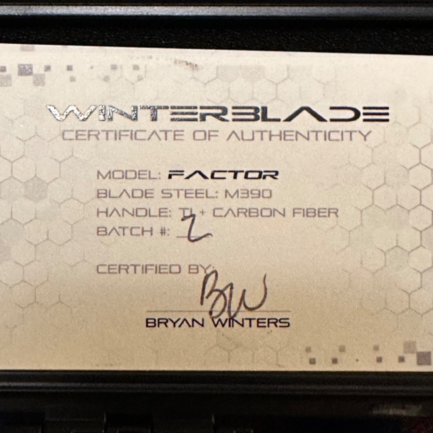 Bladebinge - Winter blade Co Factor B2