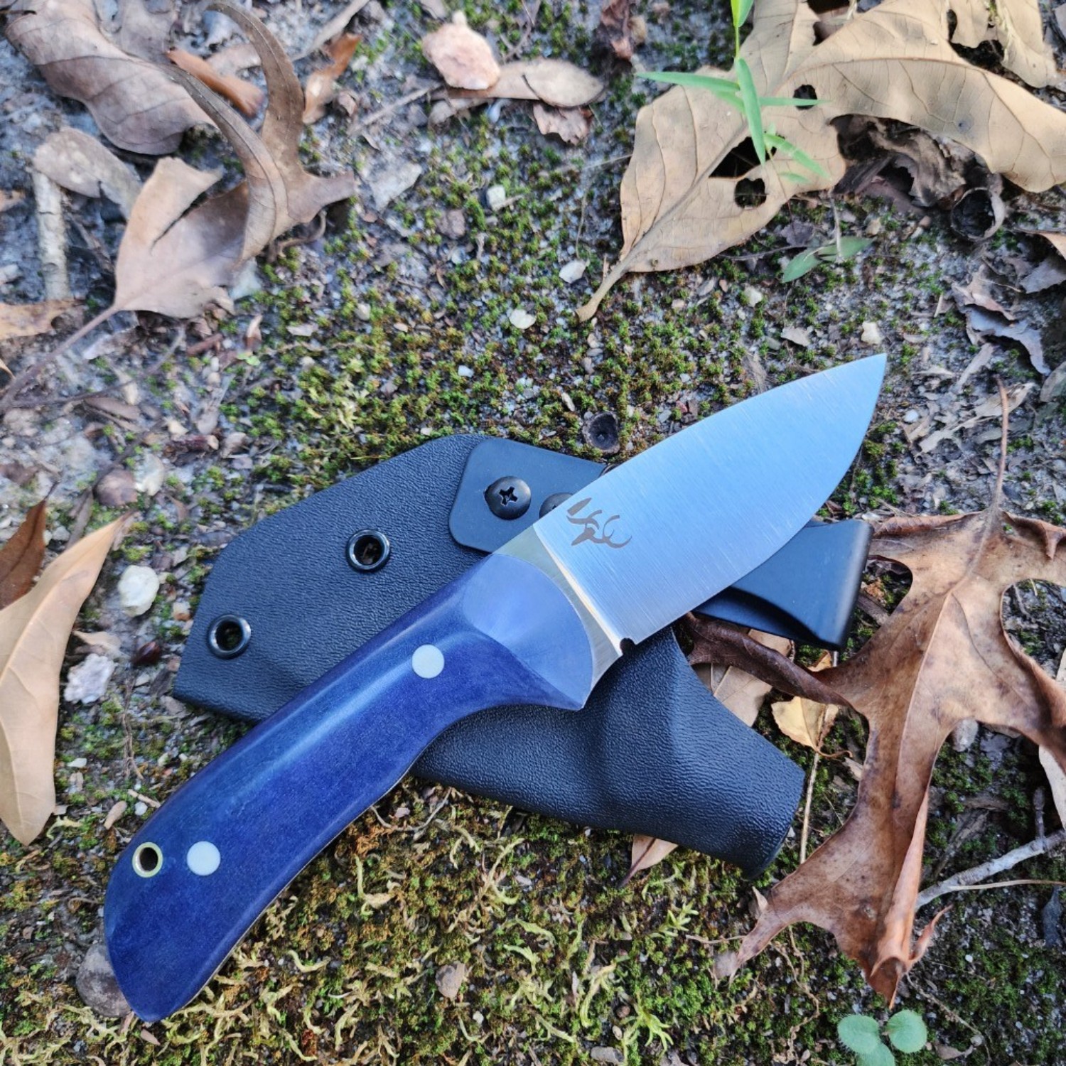 Bladebinge - Steadfast 3" s90v 65 HRC Blue Canyon Paper micarta