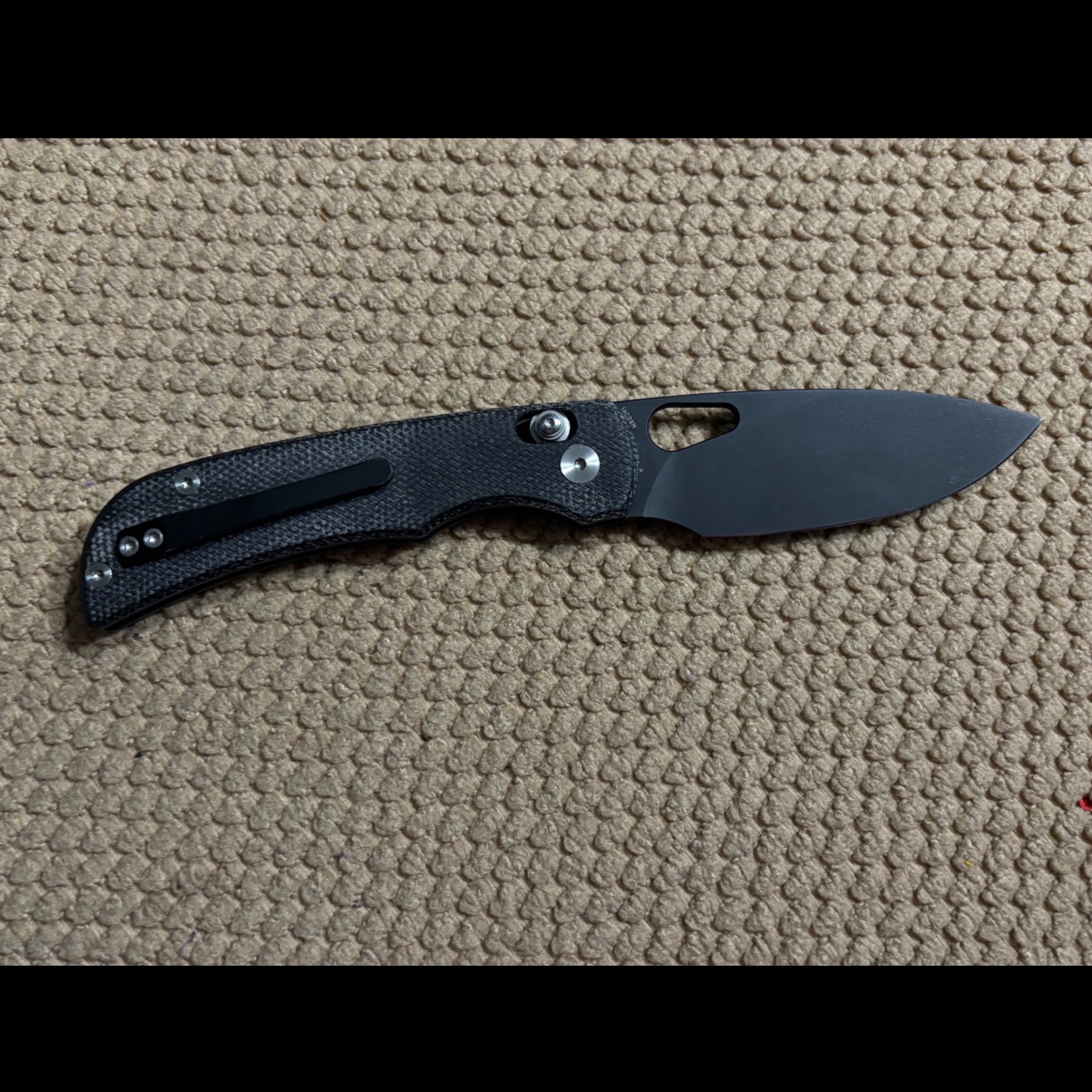 Bladebinge - Miguron Knives Moyarl Pocket Folding Knife 3.25" Black PVD 14c28n Blade Black ...