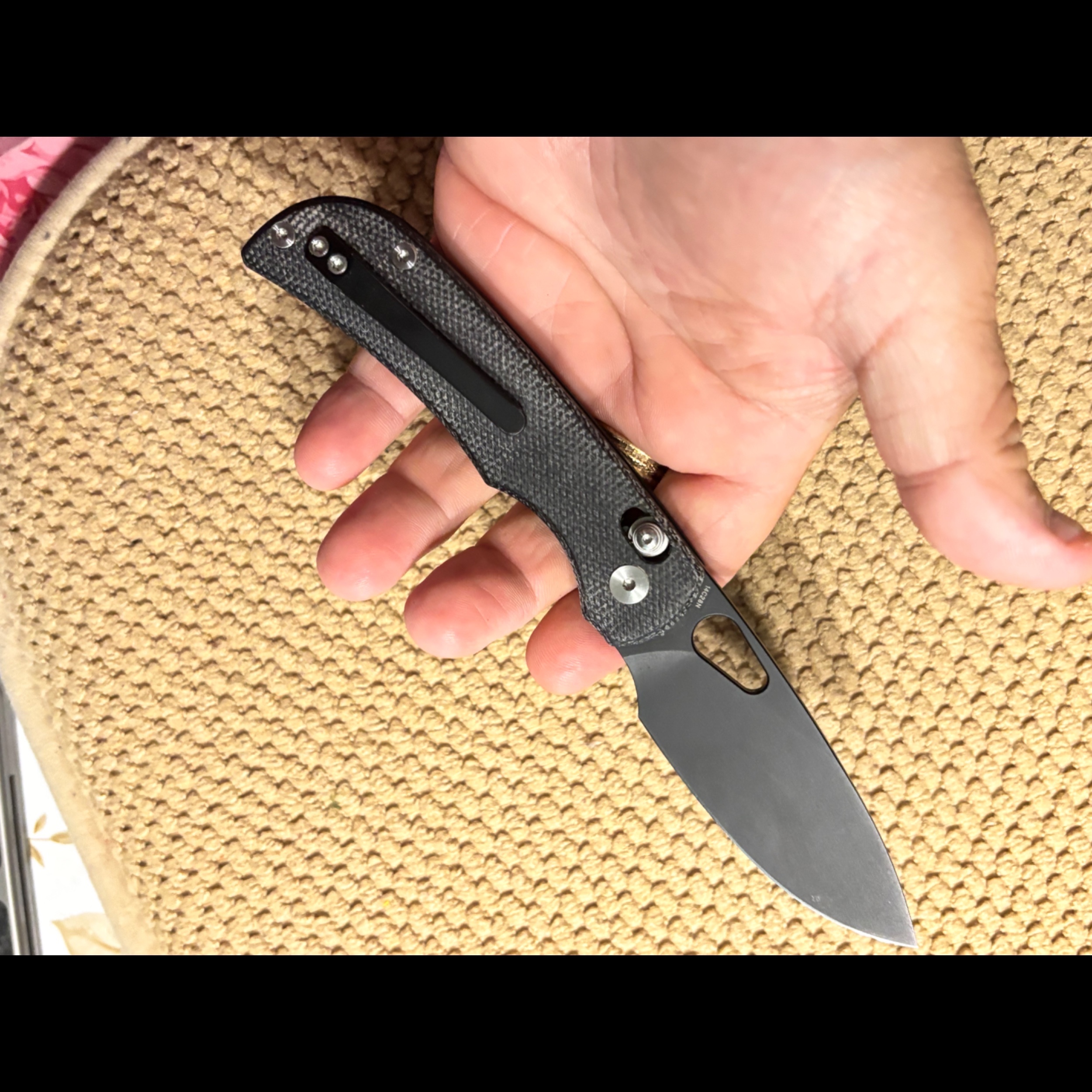 Bladebinge - Miguron Knives Moyarl Pocket Folding Knife 3.25" Black PVD 14c28n Blade Black ...