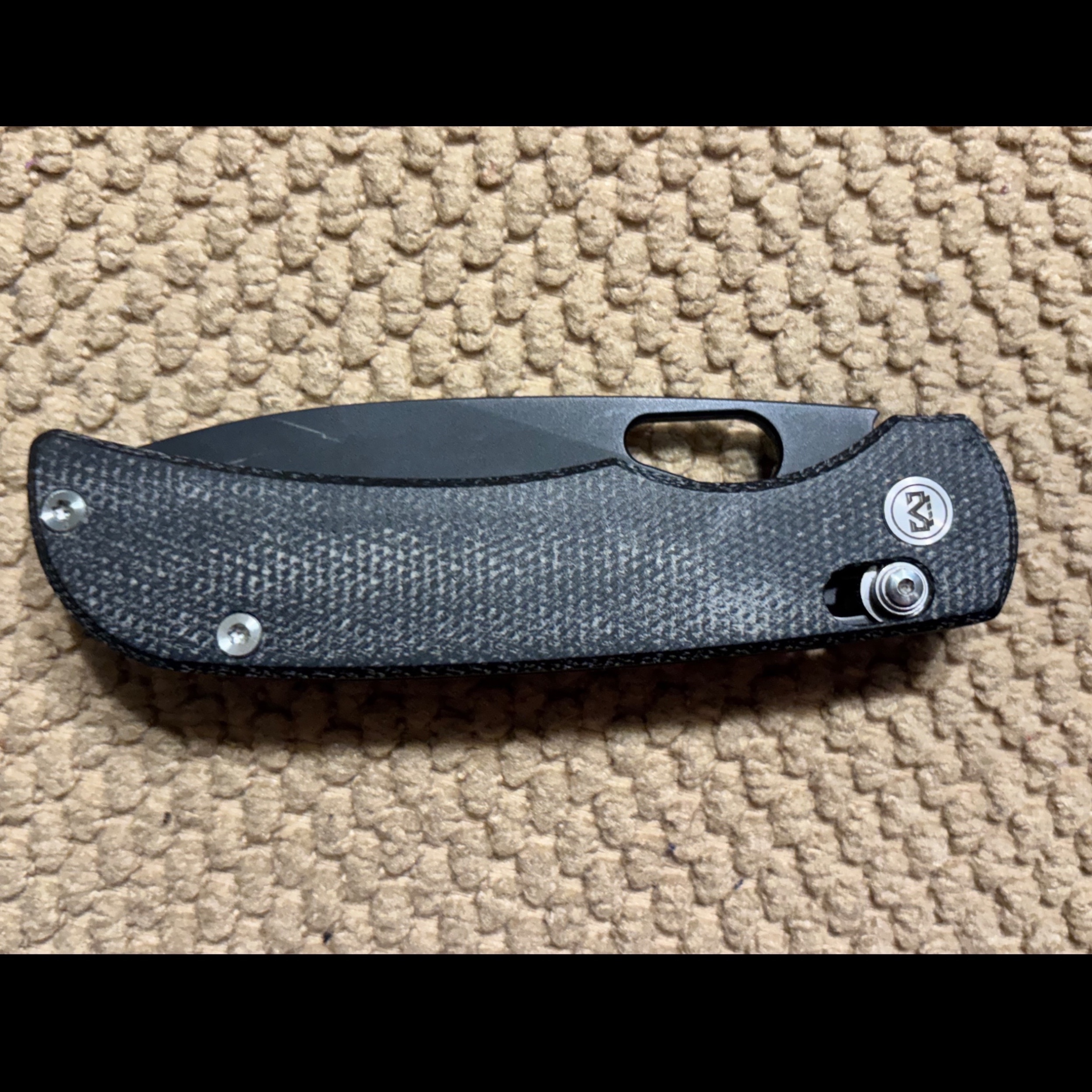 Bladebinge - Miguron Knives Moyarl Pocket Folding Knife 3.25" Black PVD 14c28n Blade Black ...