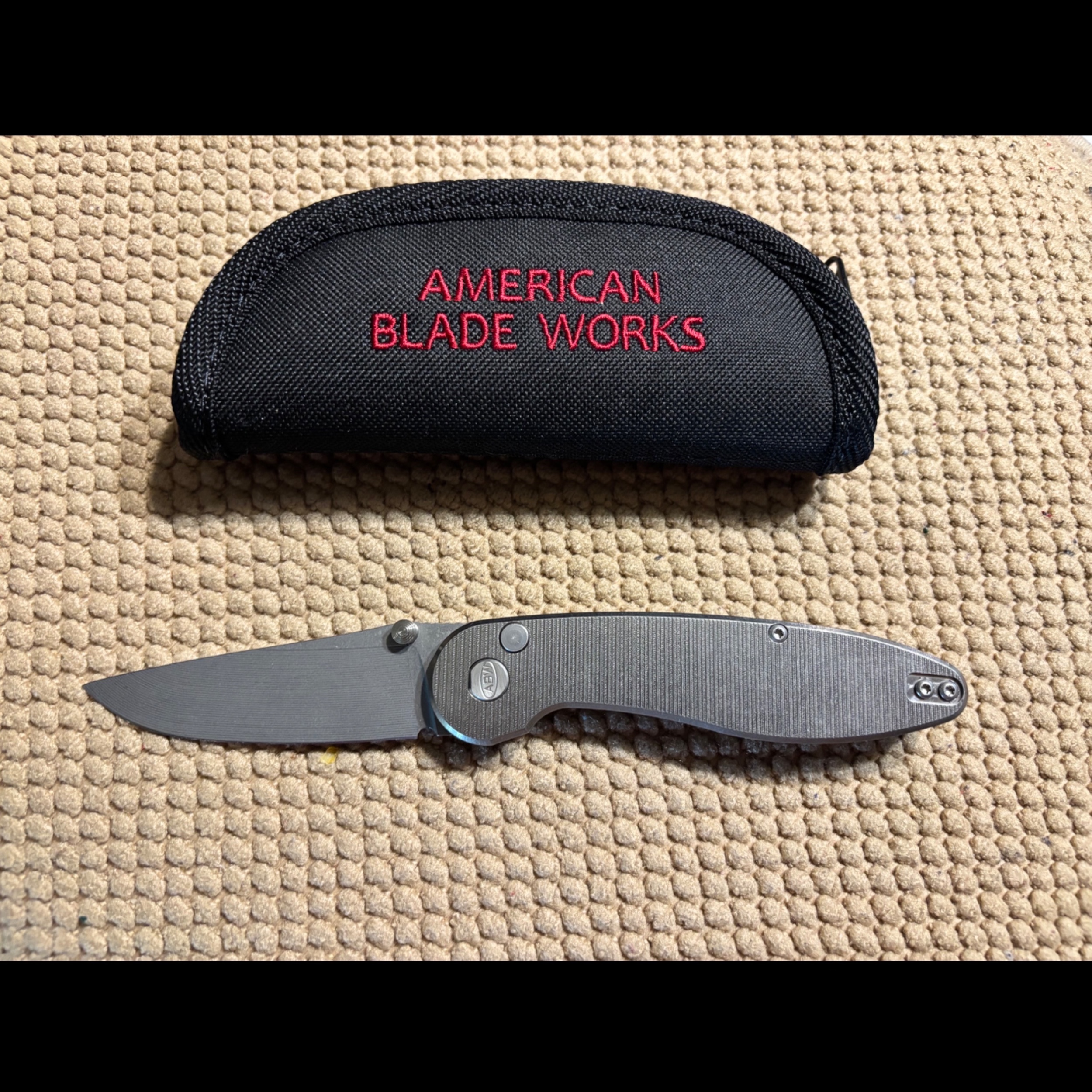 Bladebinge - WTS American Blade Works Model 1 Button Lock