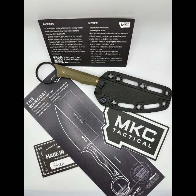 Bladebinge - Montana Knife Company MKC Wargoat – Black/OD – NEW –with ...