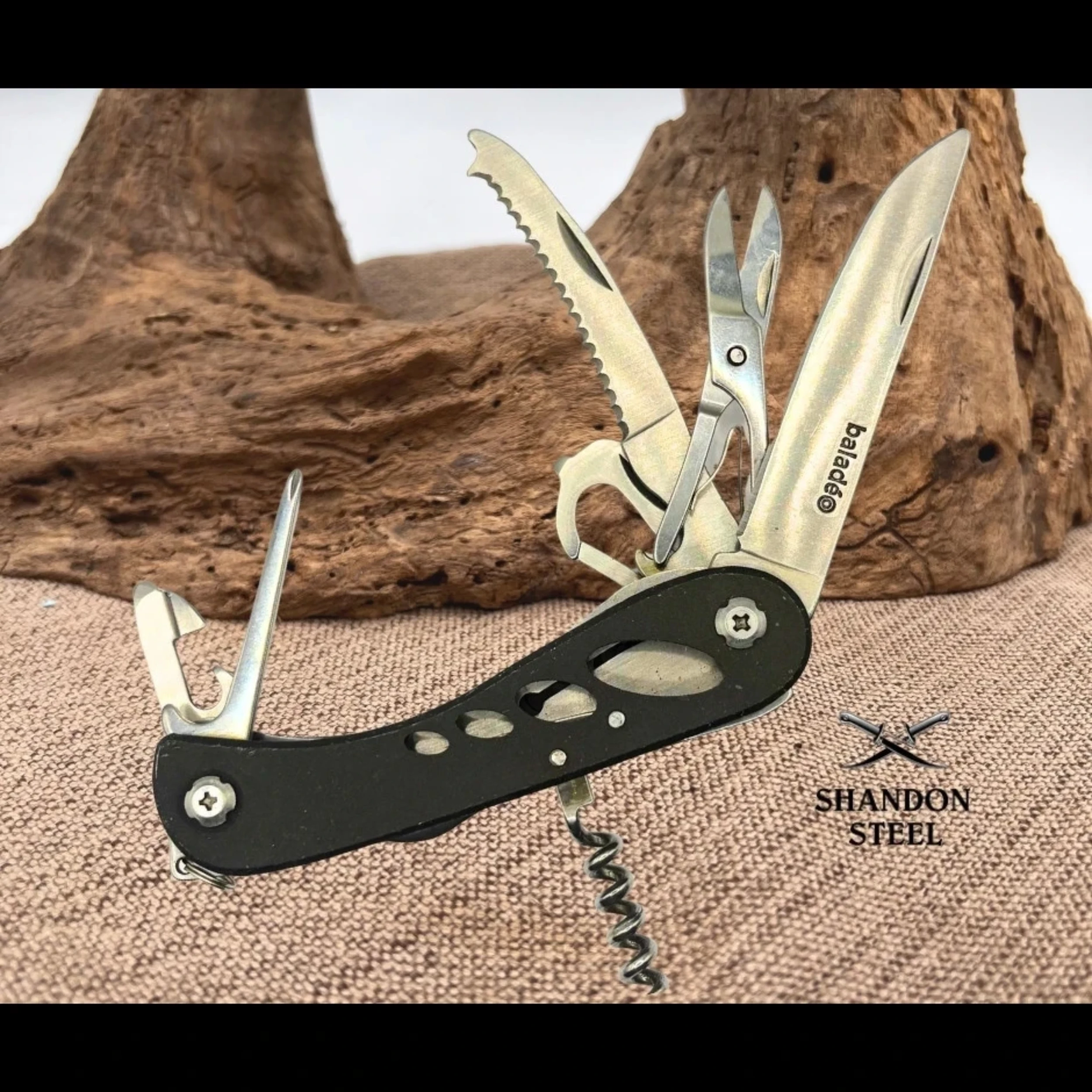 Bladebinge - Balade Multifunction Knife 'Barrow', 9 Functions Corkscrew ...