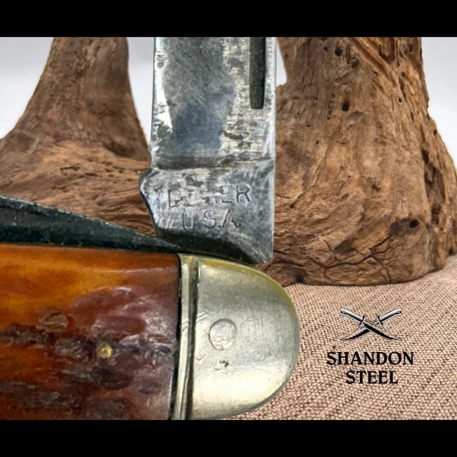 Bladebinge - BOKER USA TREE BRAND BONE 4 BLADE CARBON SCOUT CAMPERS KNIFE 9361 VINTAGE (33)