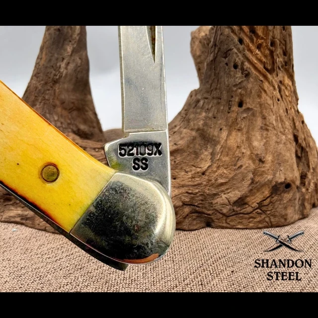 Bladebinge - Case XX USA 1999 Mini Copperhead 52109x Stag Handle 2 ...