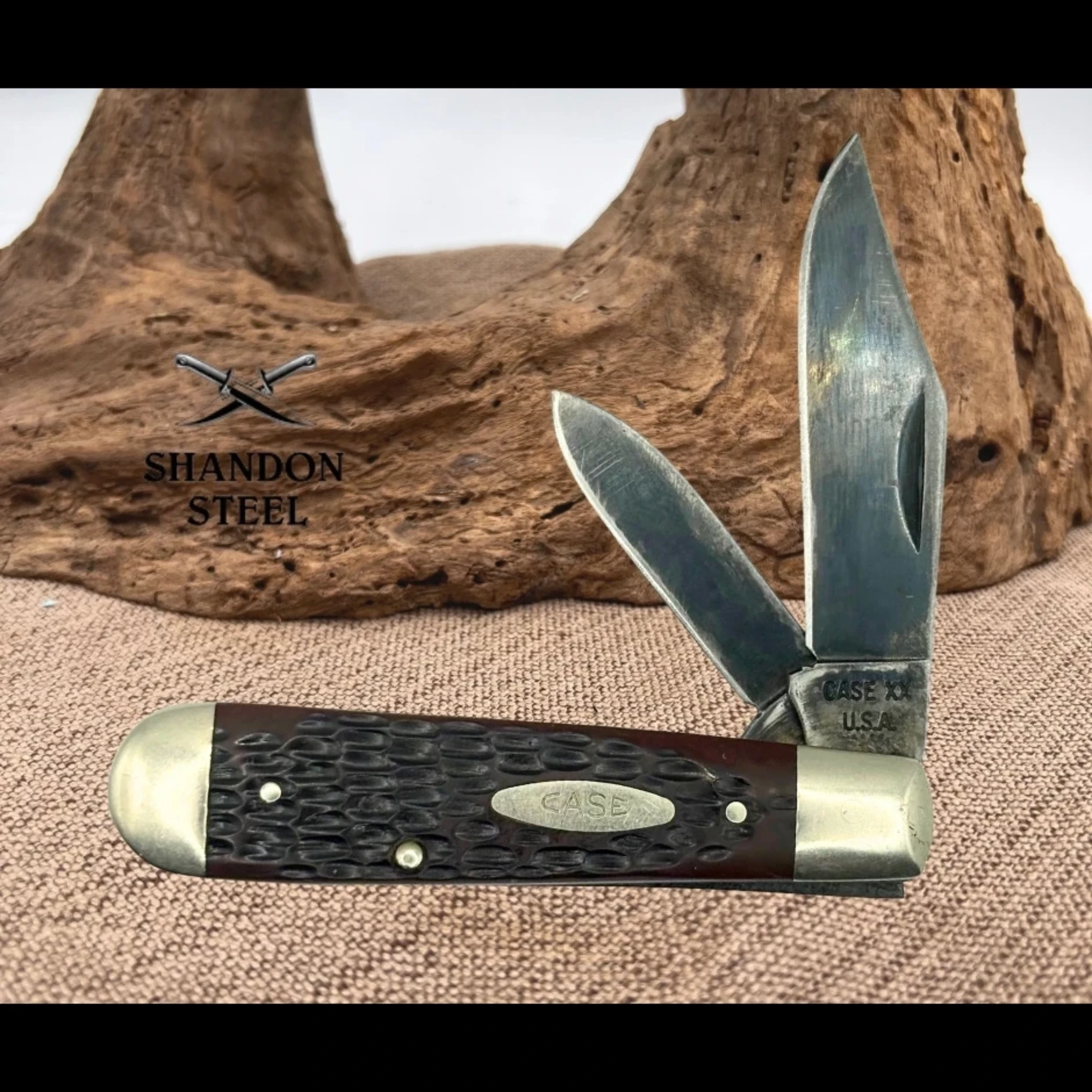 Bladebinge - Case XX USA 1976 Vintage 4 Dot 6235 1/2 Swell End 2 Blade ...