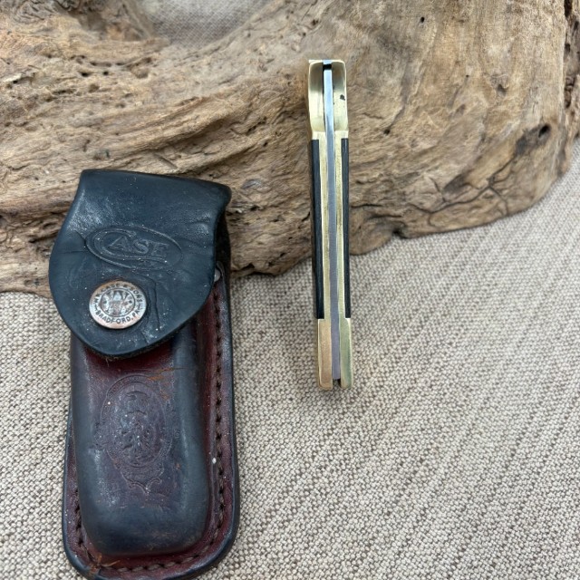 Bladebinge - Case XX 58L SS USA 9 Dot Mako Knife - with Leather Sheath ...