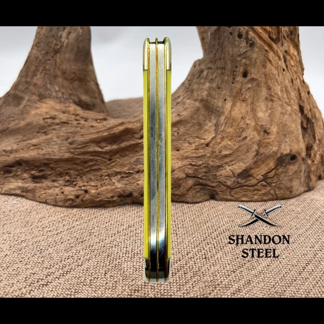 Bladebinge - Case XX USA Knife 3254 CV Yellow Delrin 2 Blade Trapper ...