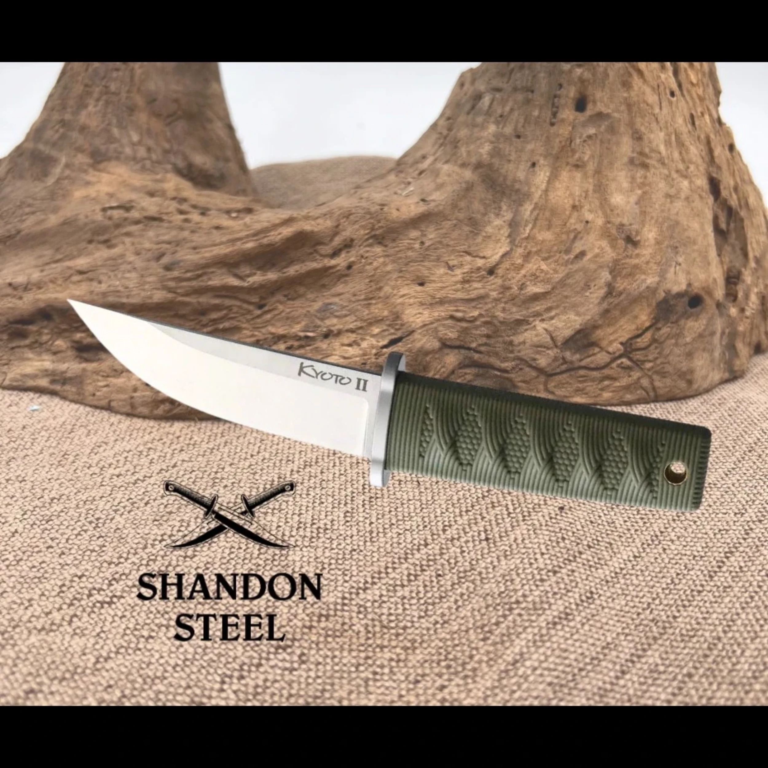Bladebinge - Cold Steel Kyoto II Fixed Knife Drop Point Blade Kray-Ex ...