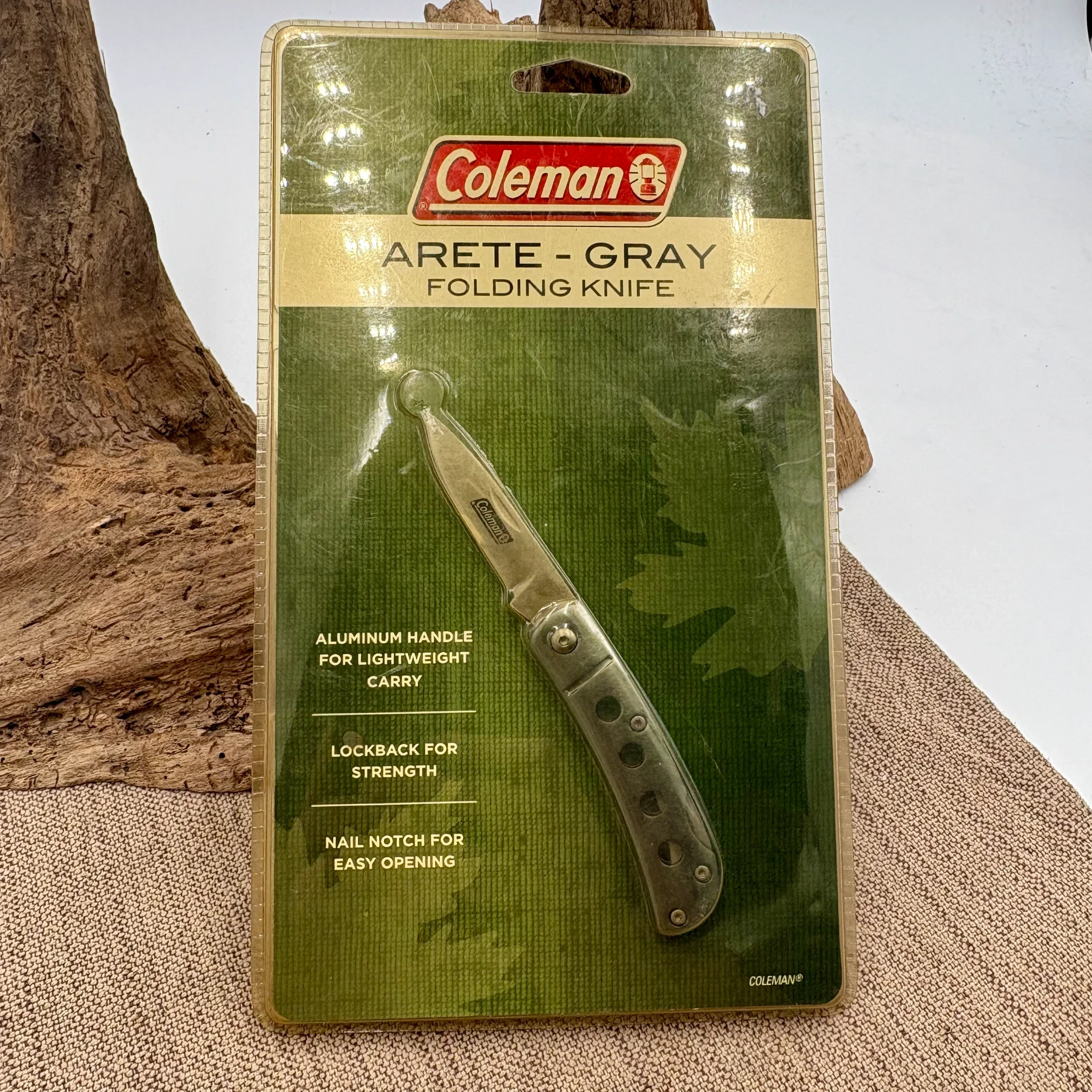 Bladebinge - COLEMAN ARETE GRAY FOLDING POCKET KNIFE 3 1/4" CLOSED CAMPING FISHING NIB SC011