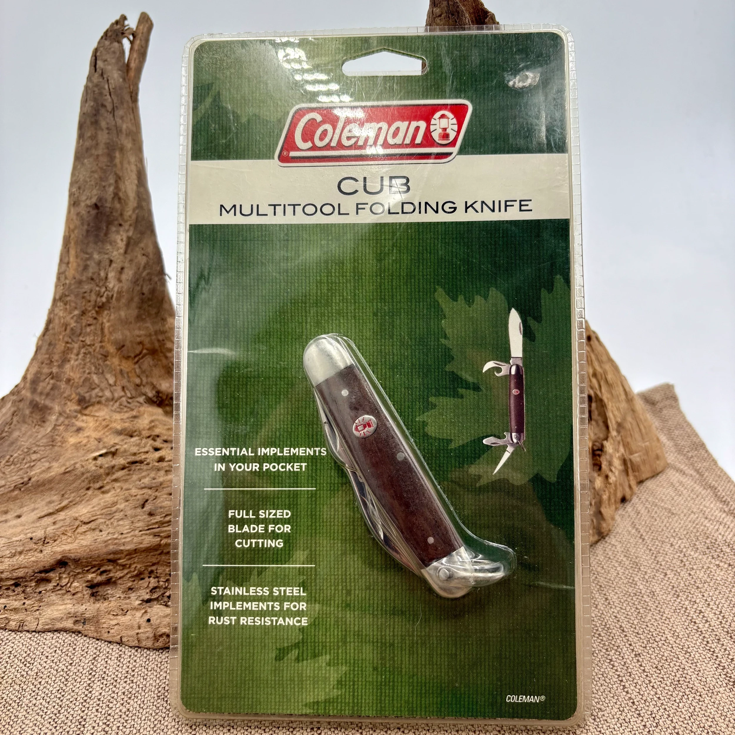 Bladebinge - Coleman Cub Multi Tool Folding Knife NIB Camp Scout Bottle ...