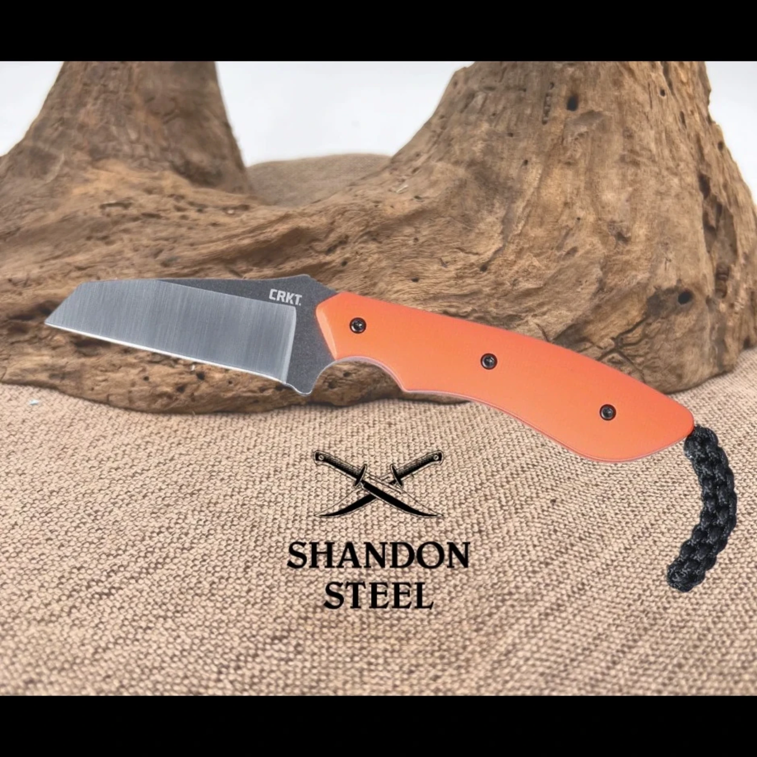 Bladebinge - CRKT S.P.I.T. Fixed Blade Knife w/Sheath Orange Handle EDC ...