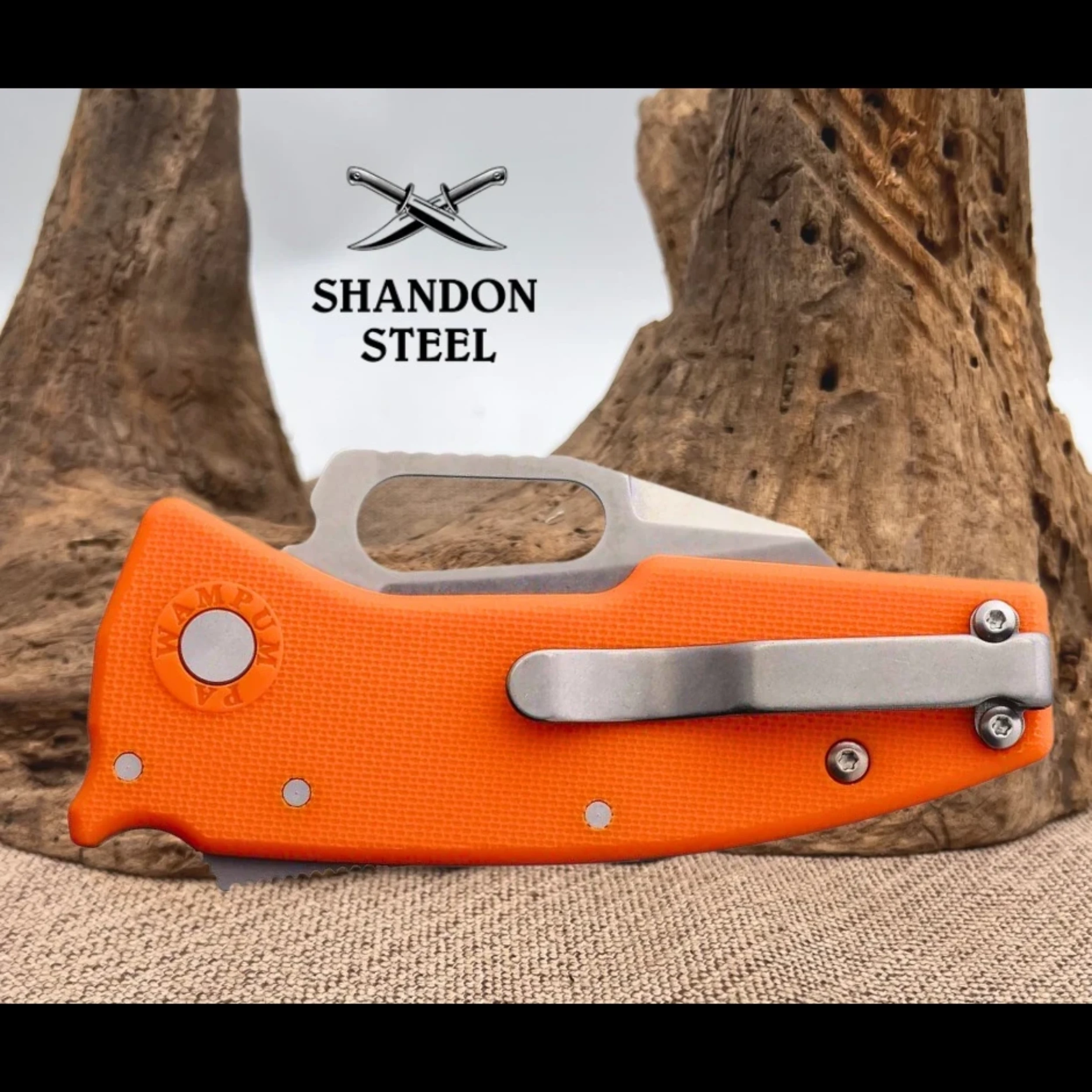 Bladebinge - Demko Nano Shark Lock Orange GRN Shark Foot AUS10A Blade ...