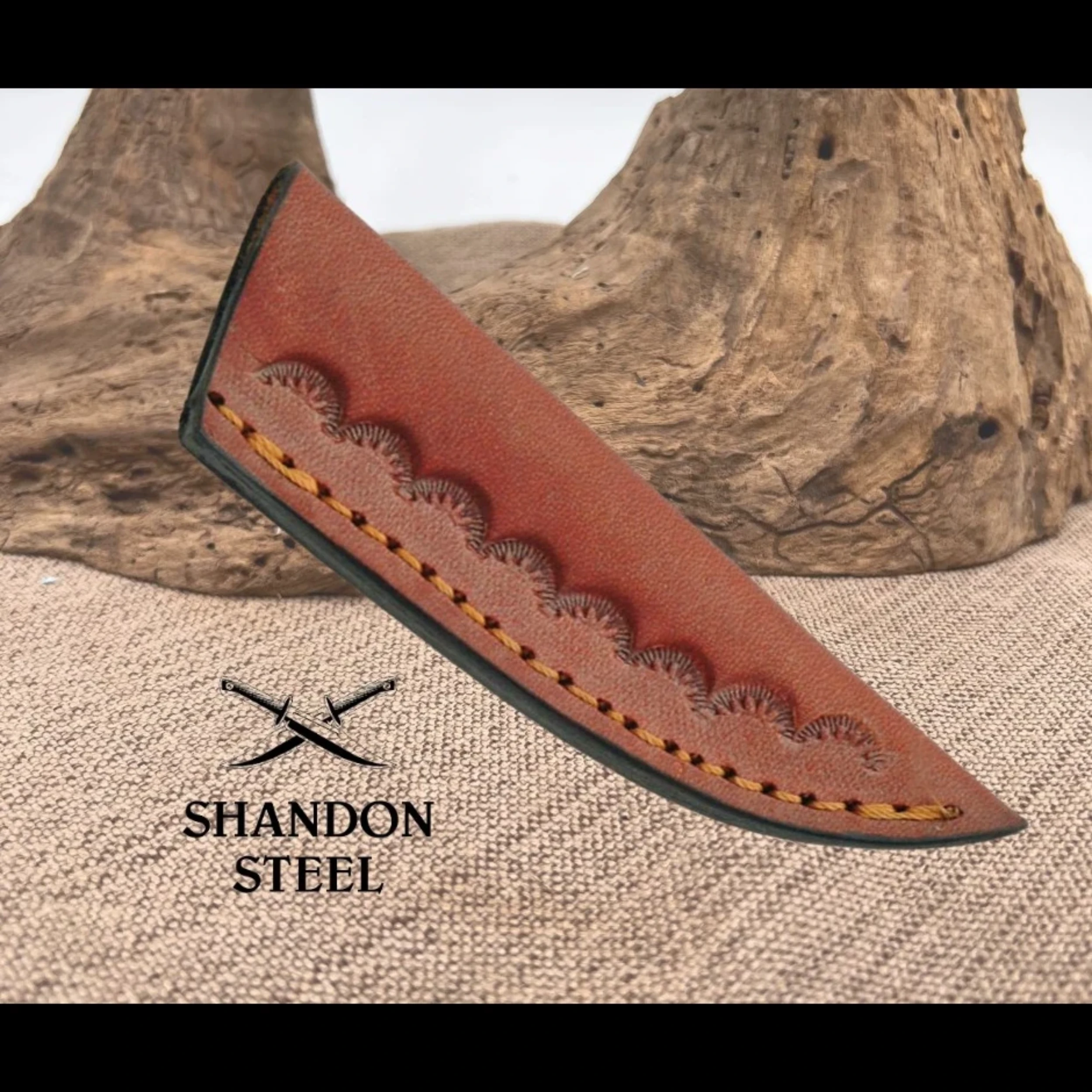 Bladebinge - Drop Point Patch Knife Western Fixed Blade DH-7989 wood ...