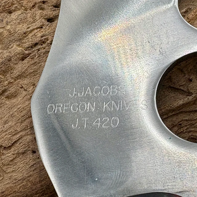 Bladebinge - J Jacobs OREGON KNIVES Custom 420 Knife 9" Overall w ...