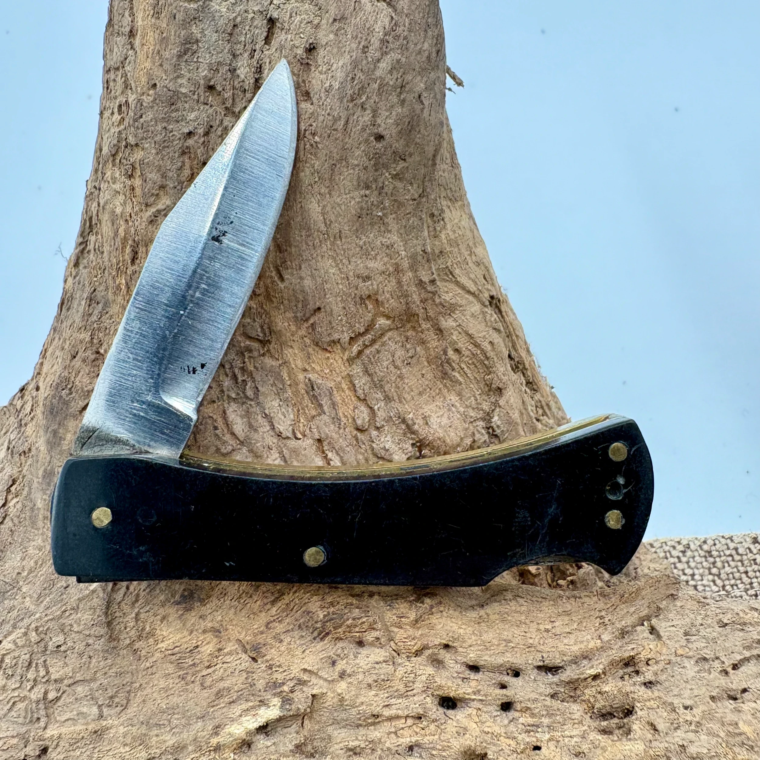 Bladebinge - Vintage Clip Point Folding Lockback Pocket Knife Black ...