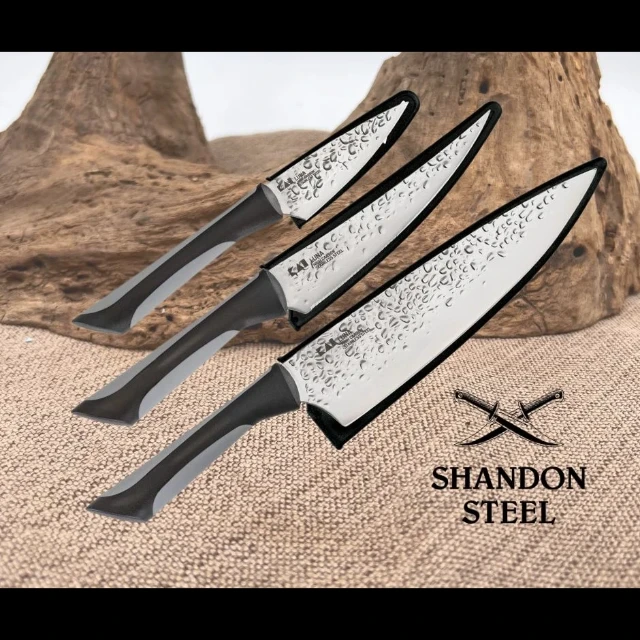 Bladebinge - Kai USA Luna Three Piece Kitchen Gray Stainless Fixed ...