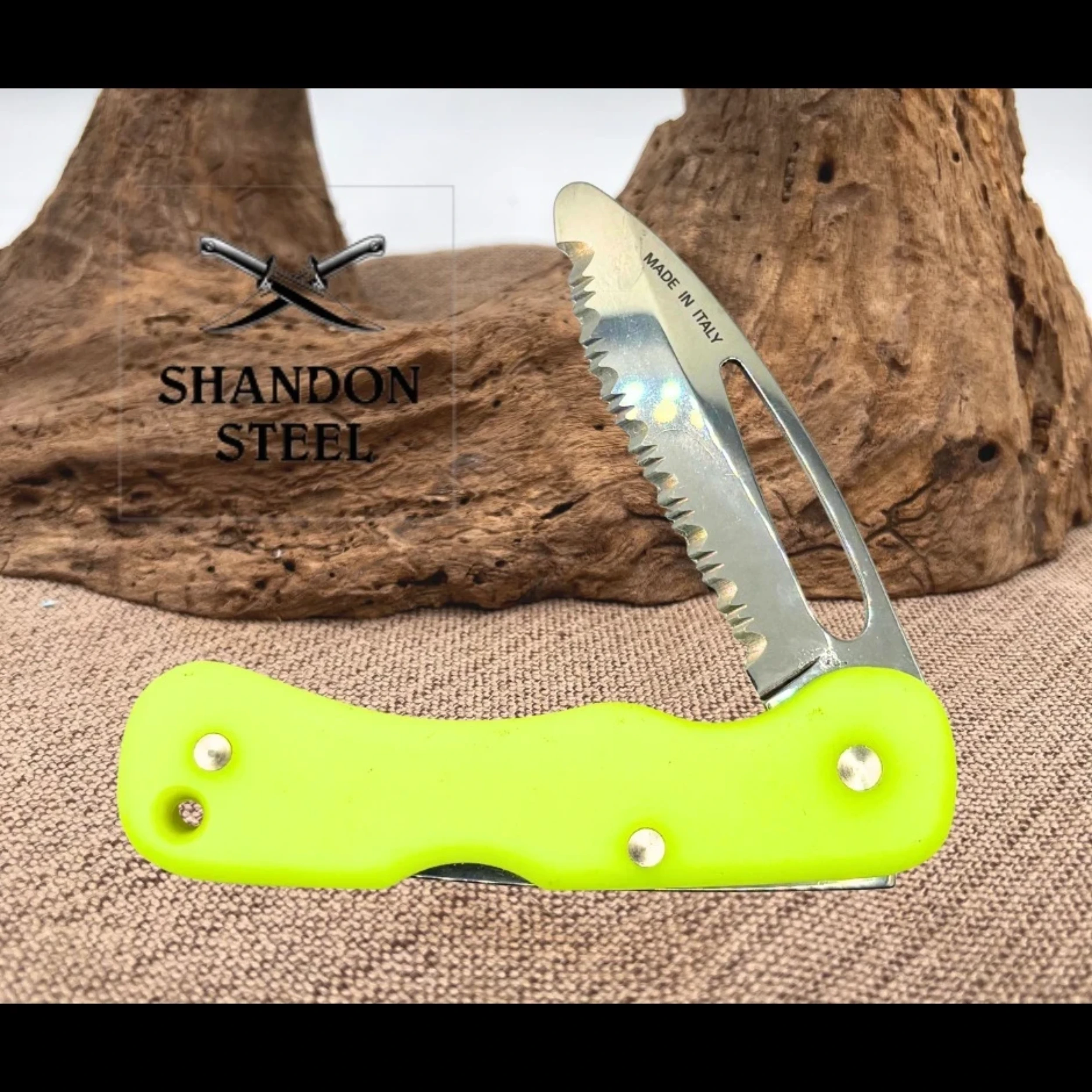 Bladebinge - Mac Coltellerie Rescue Lockback Knife MAC697R 4 3/8 ...