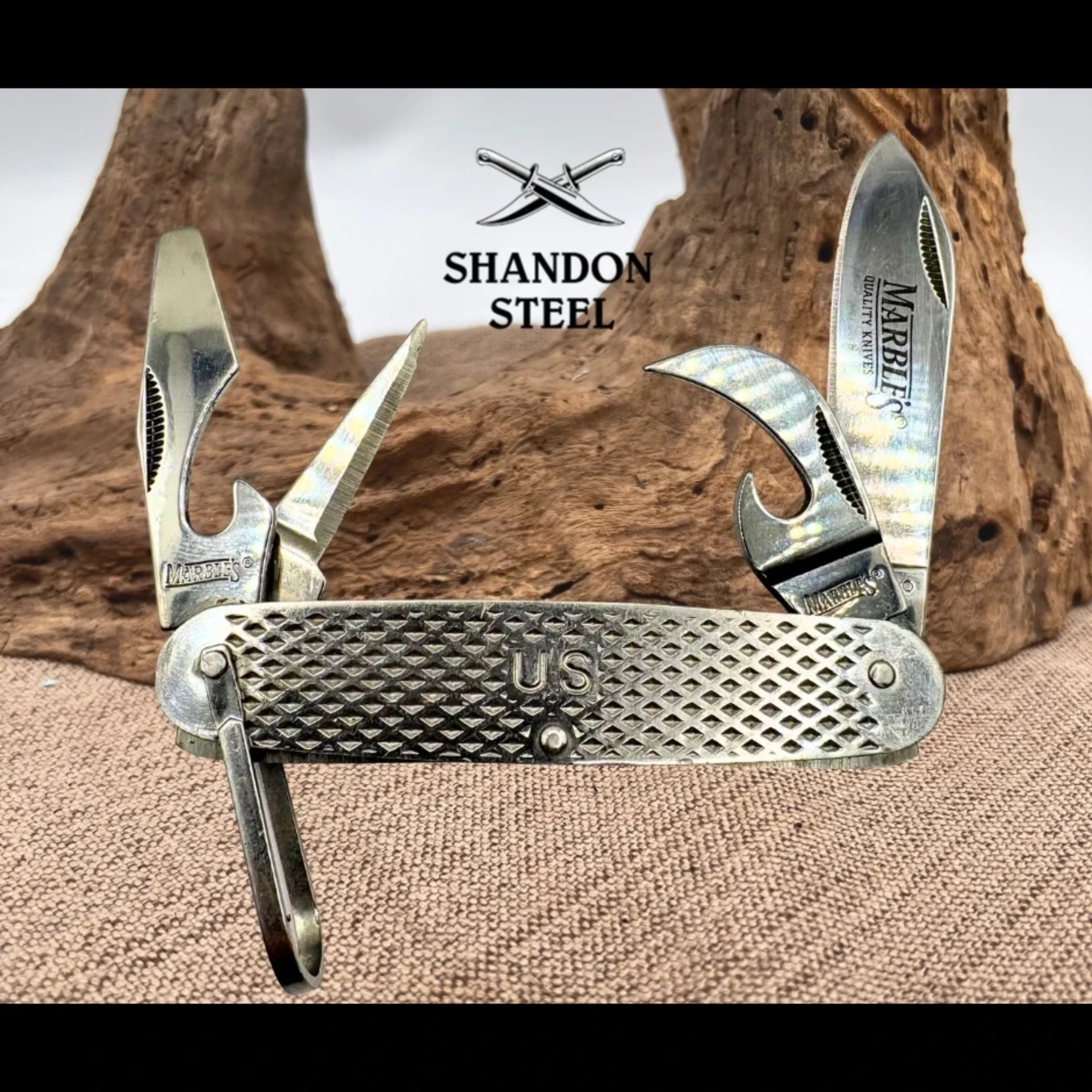 Bladebinge - Marbles US GI Utility Scout Stainless Pocket Knife Steel ...