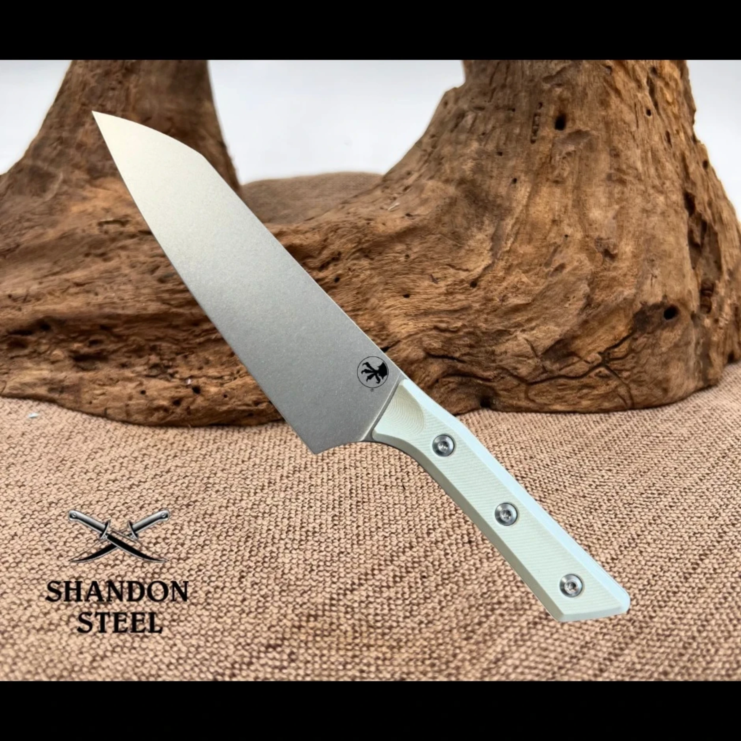 Bladebinge - Microtech Chef's Knife Ivory G-10 Handle w/ Stonewash ...
