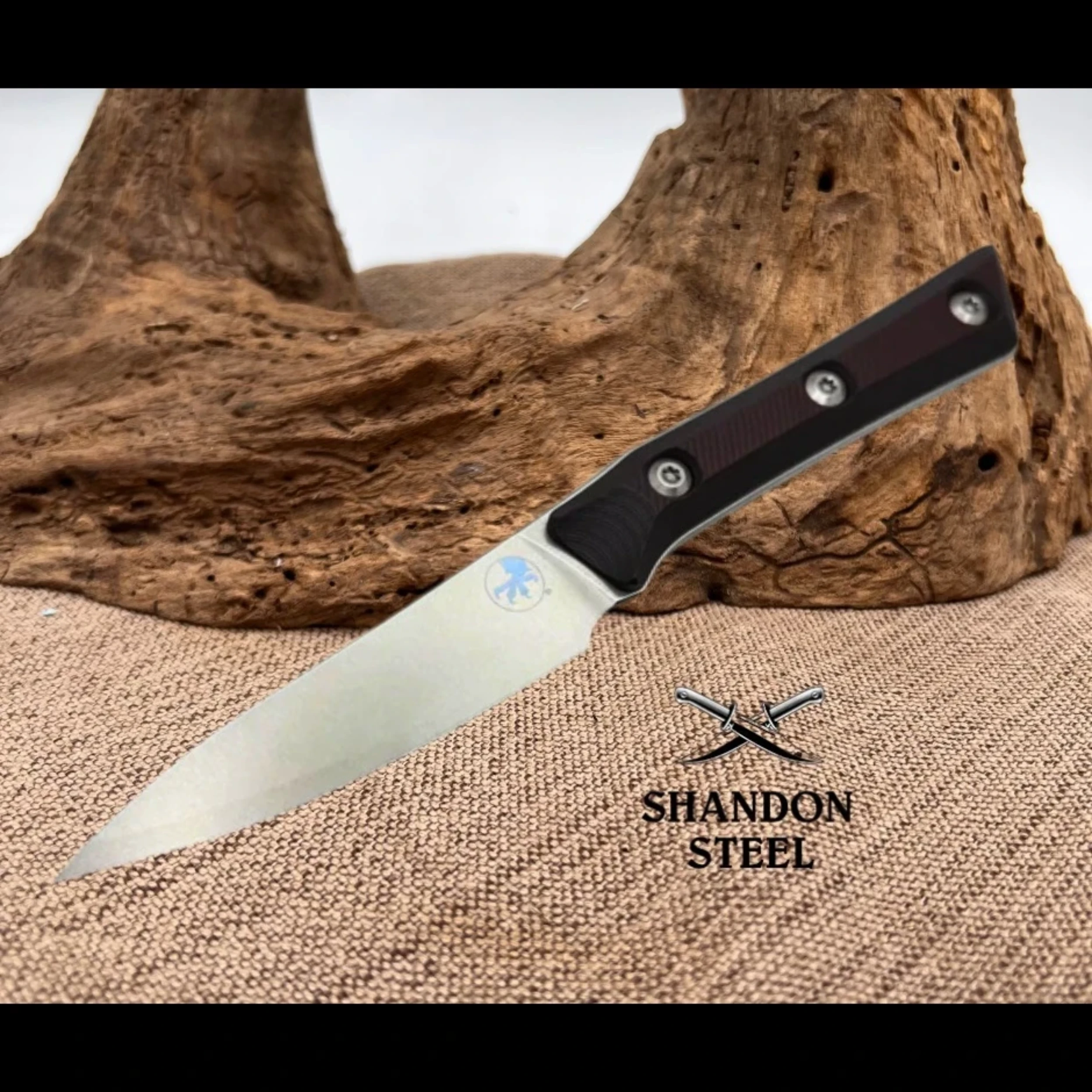 Bladebinge - Microtech Paring Knife Black Cherry G-10 Handle w ...