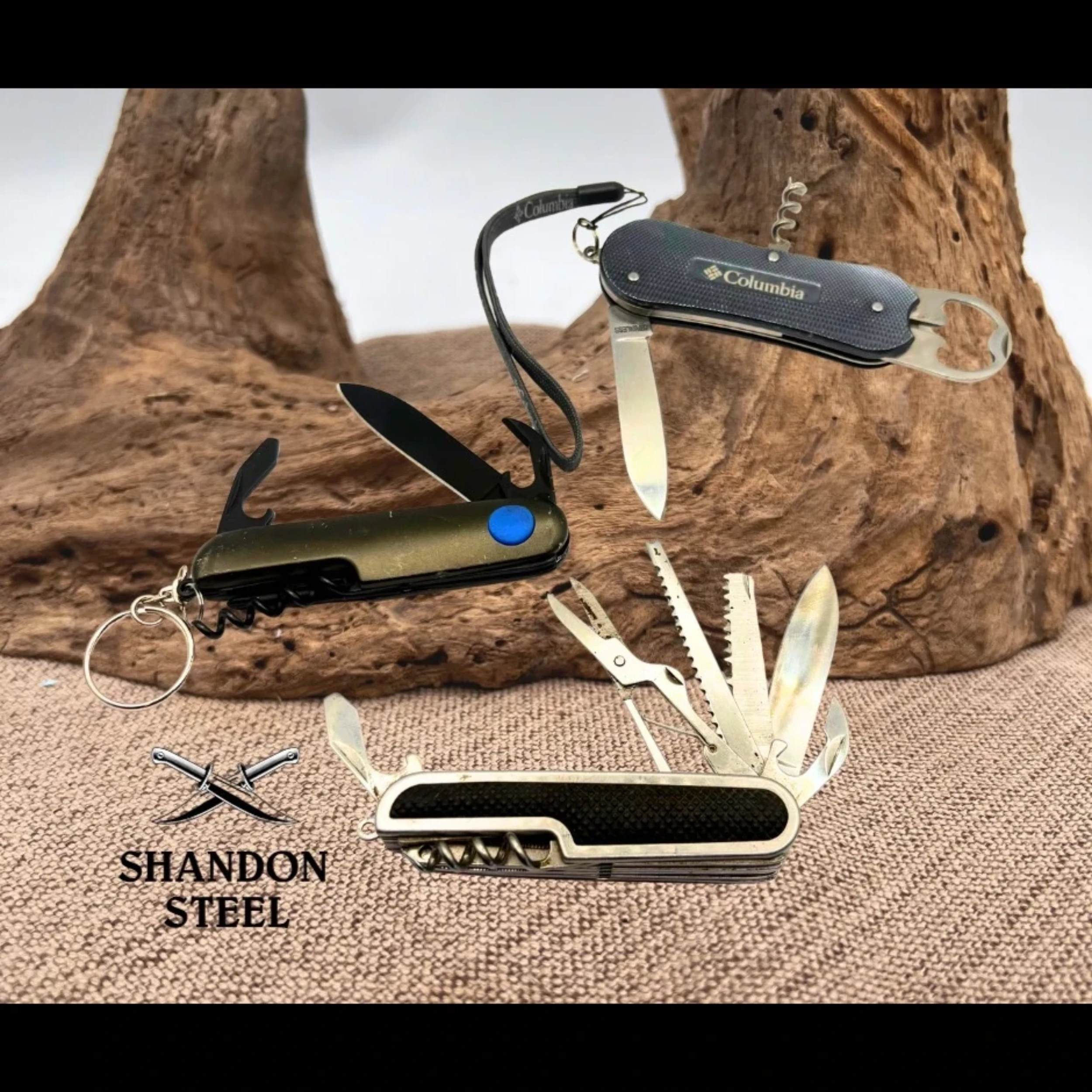 Bladebinge - Multi Function Utility Pocket Knife Lot of 3 Knives Bottle ...