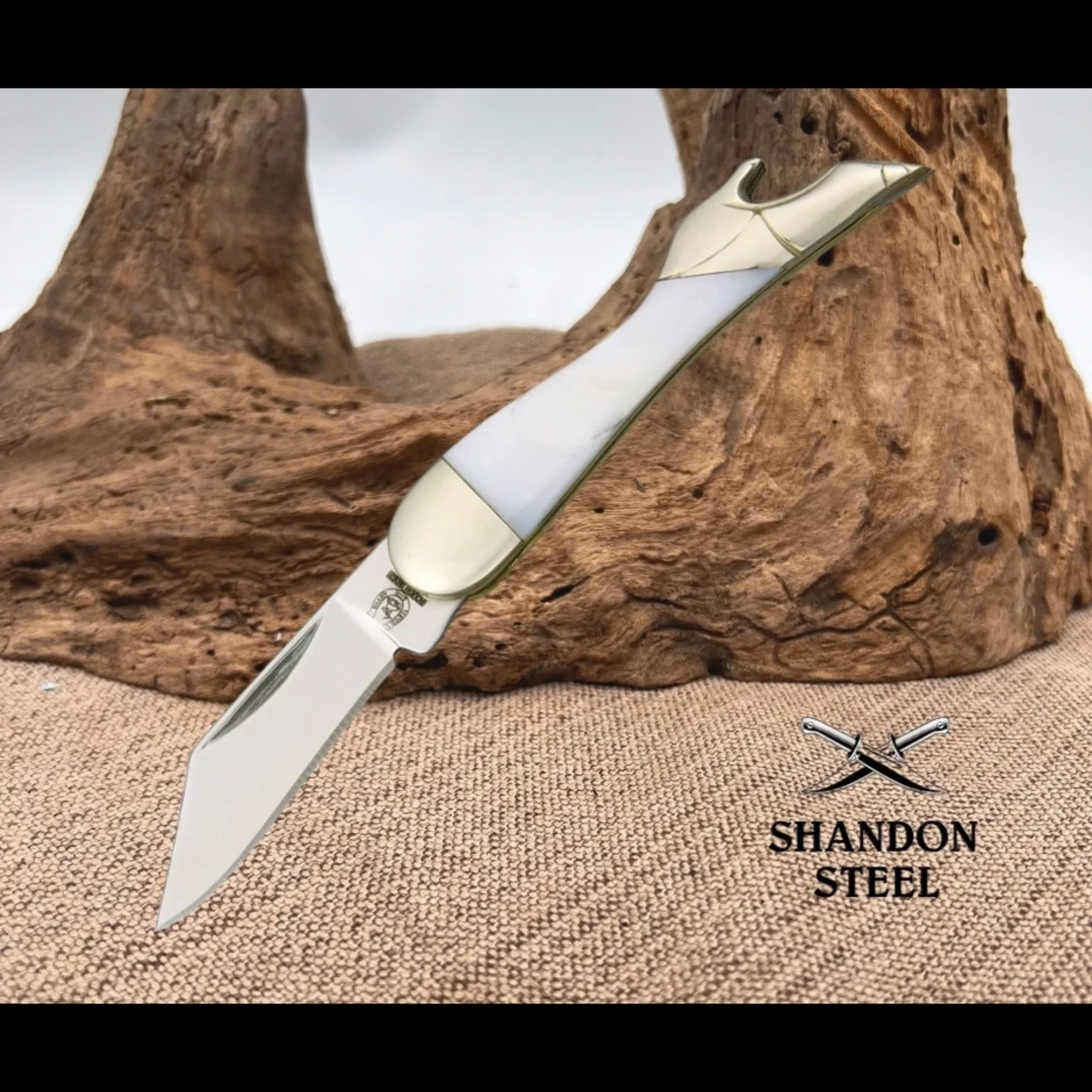 Bladebinge - Rough Rider Mini Lady’s Leg Folding Pocket Knife White ...