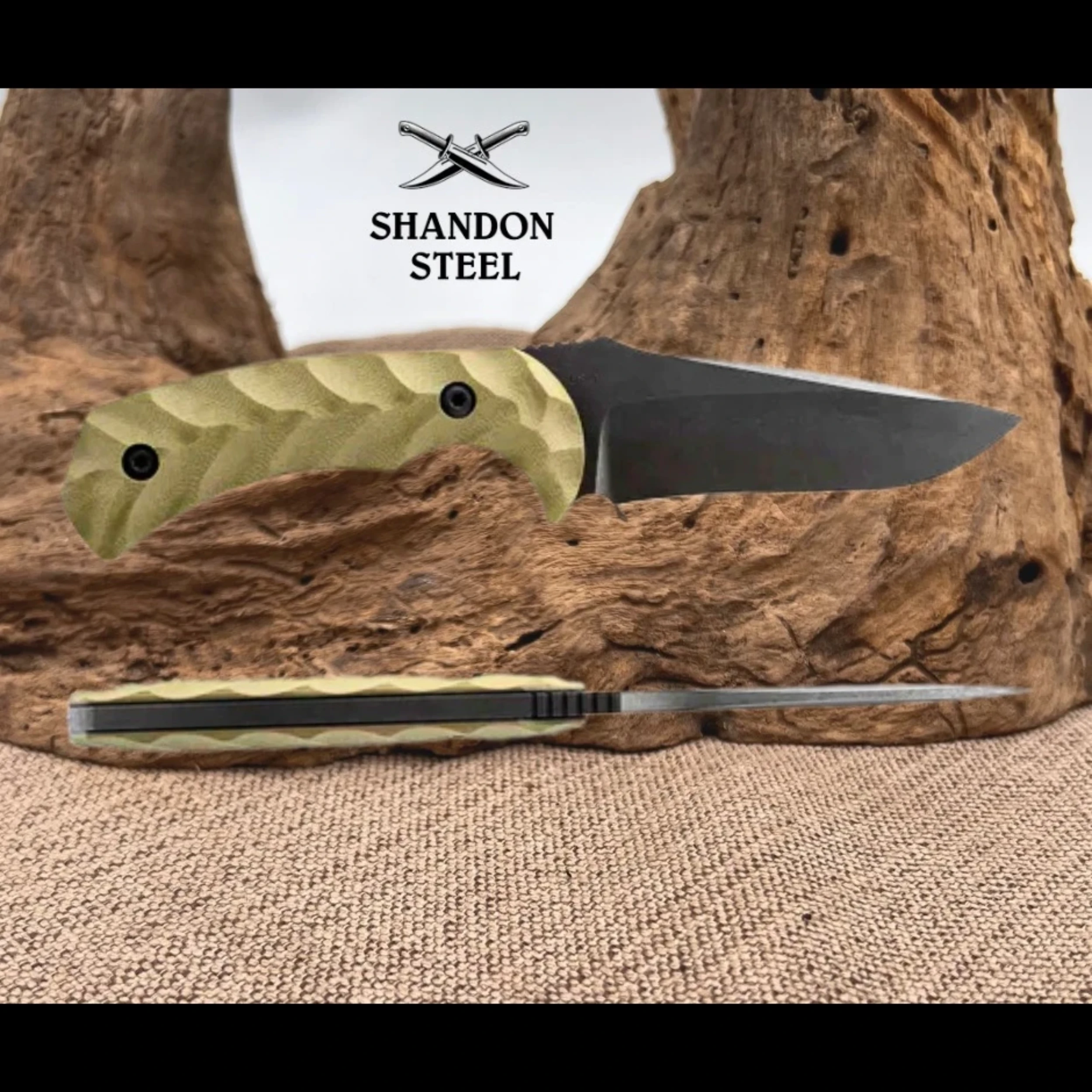 Bladebinge - Toor Mullet Fixed Blade Covert Green CPM-154 Stainless ...