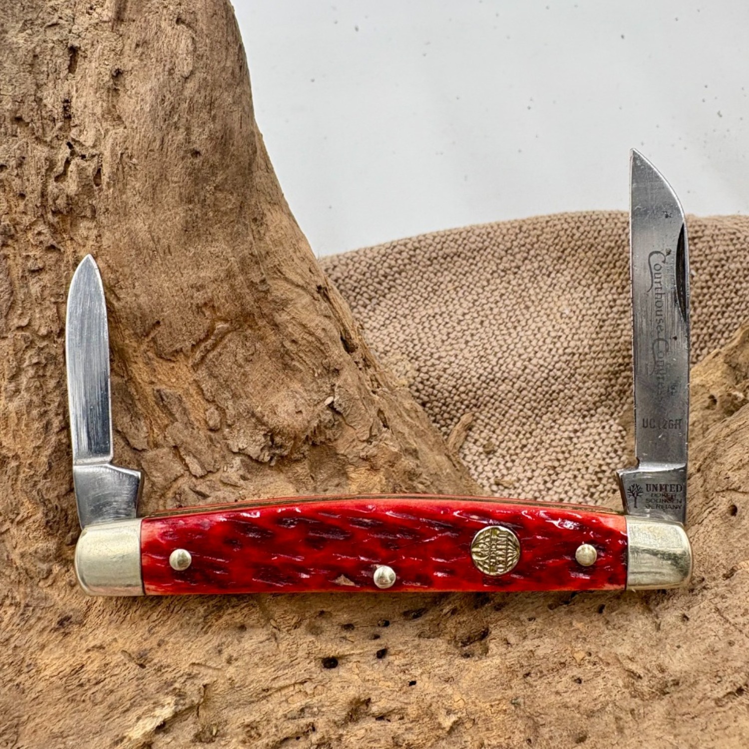 Bladebinge - VINTAGE BOKER TREE BRAND UNITED SOLINGEN GERMANY RED BONE ...