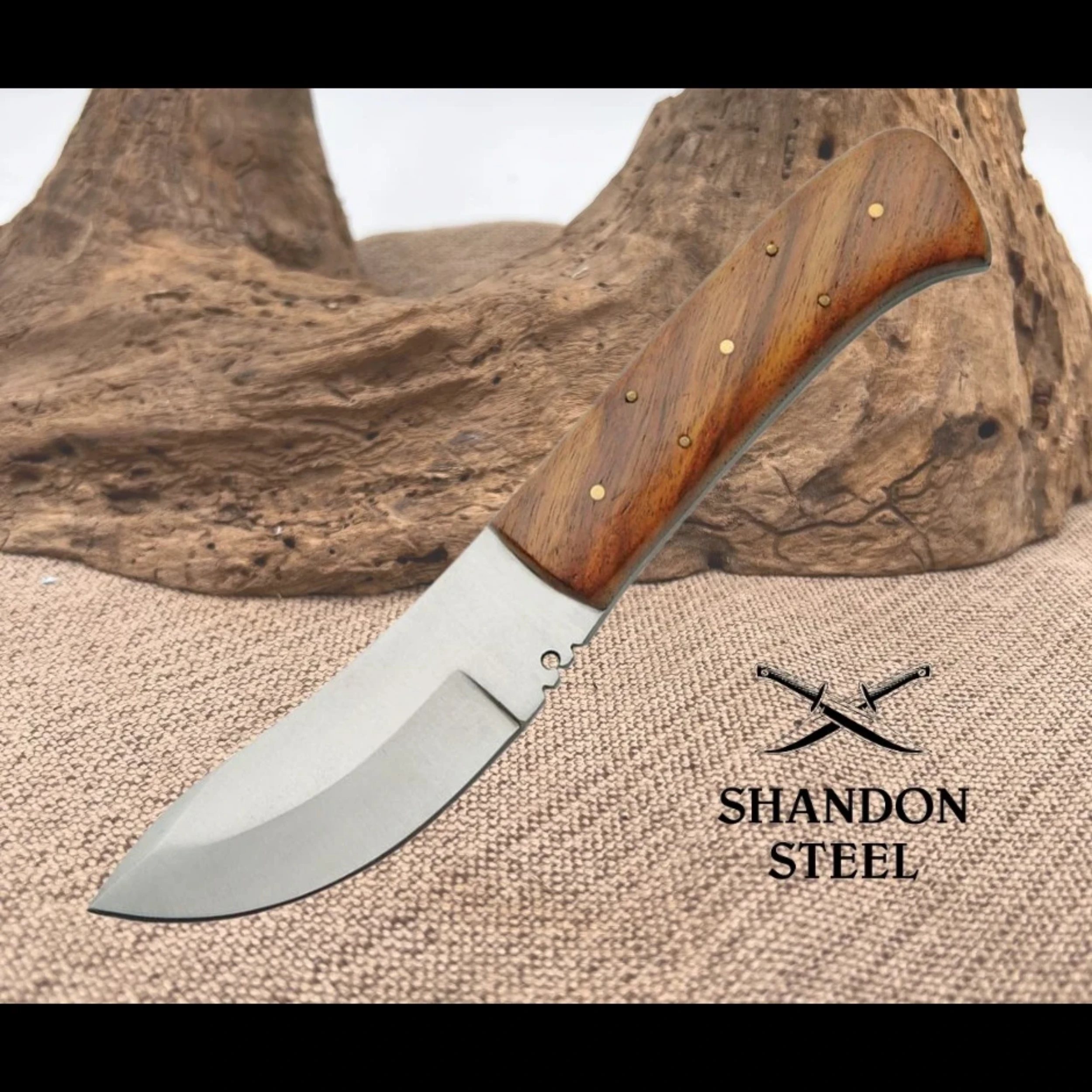 Bladebinge - Upsweep Patch Knife Western Fixed Blade Hunting Skinner DH ...