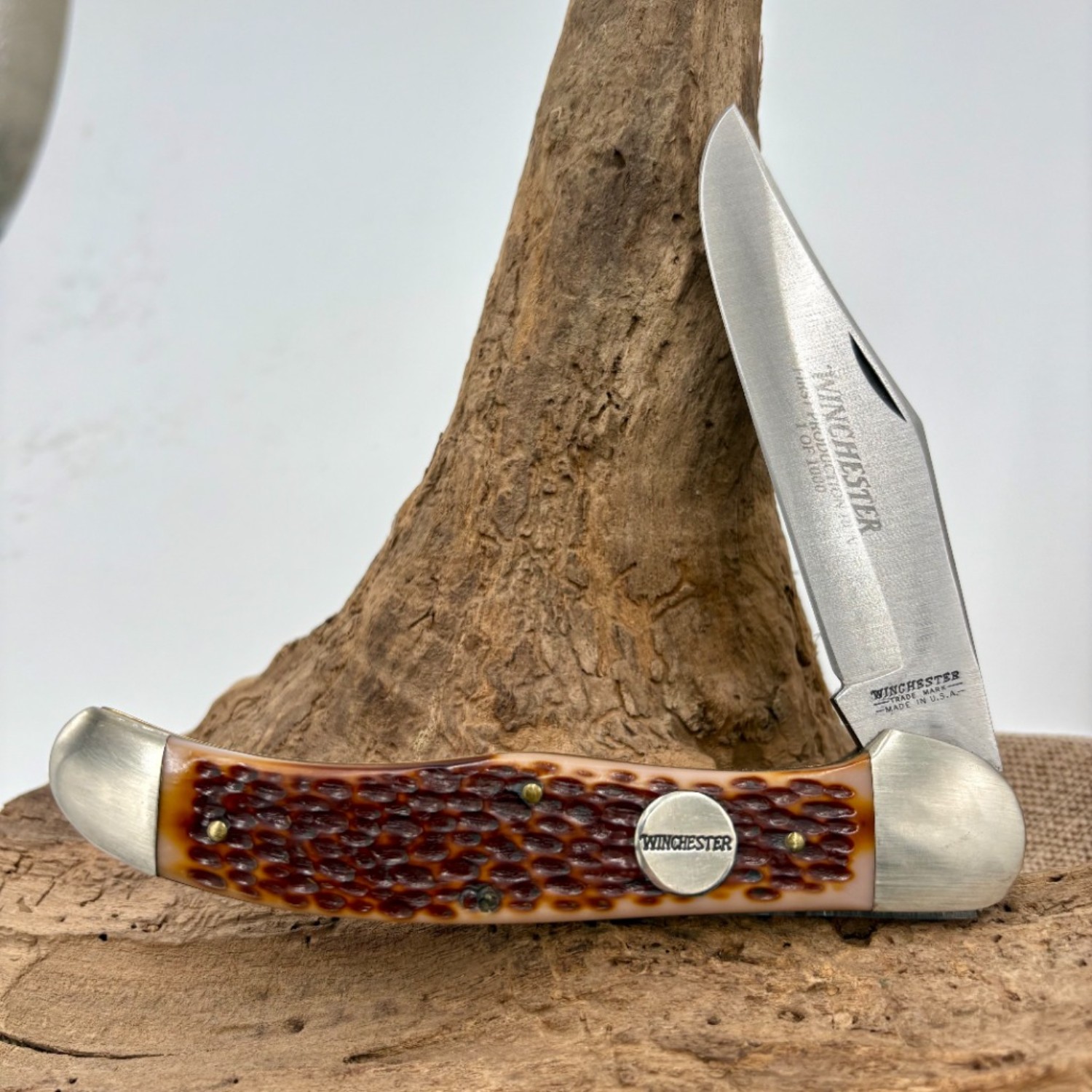 Bladebinge - WINCHESTER USA KNIFE #19015 Large Folding Hunter 1-1000 ...