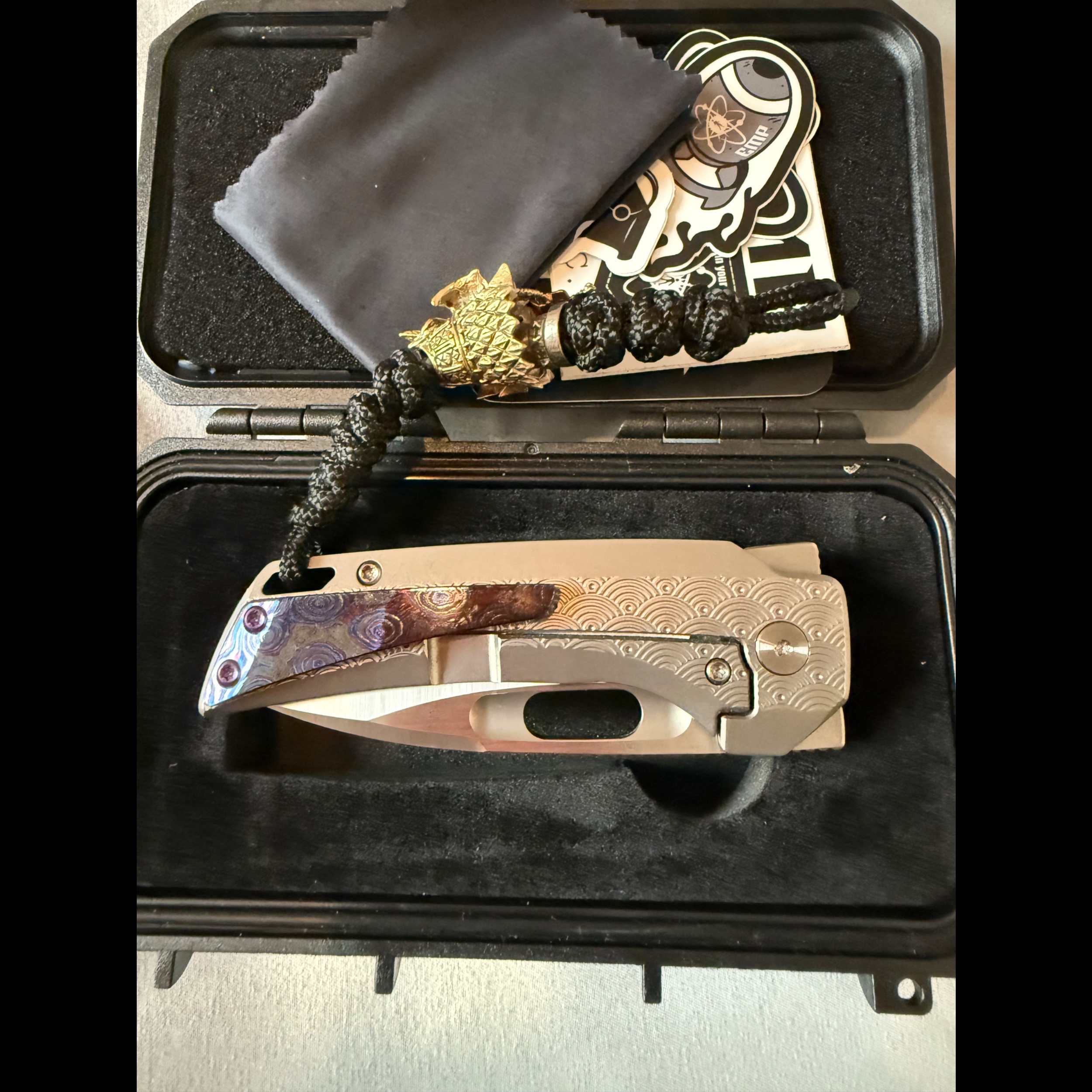 Bladebinge - URBAN EDC X EMP EDC Nymble SEIGAIHA M390 1st collab folder