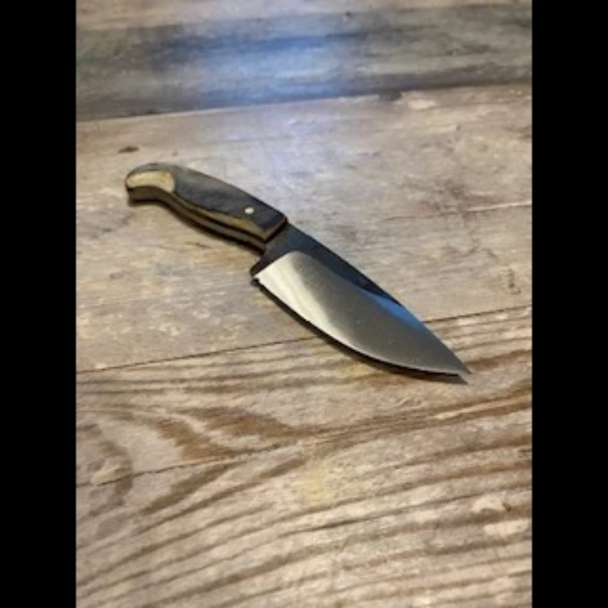 Bladebinge - Custom 15n20 micarta pocket/neck fixed blade.