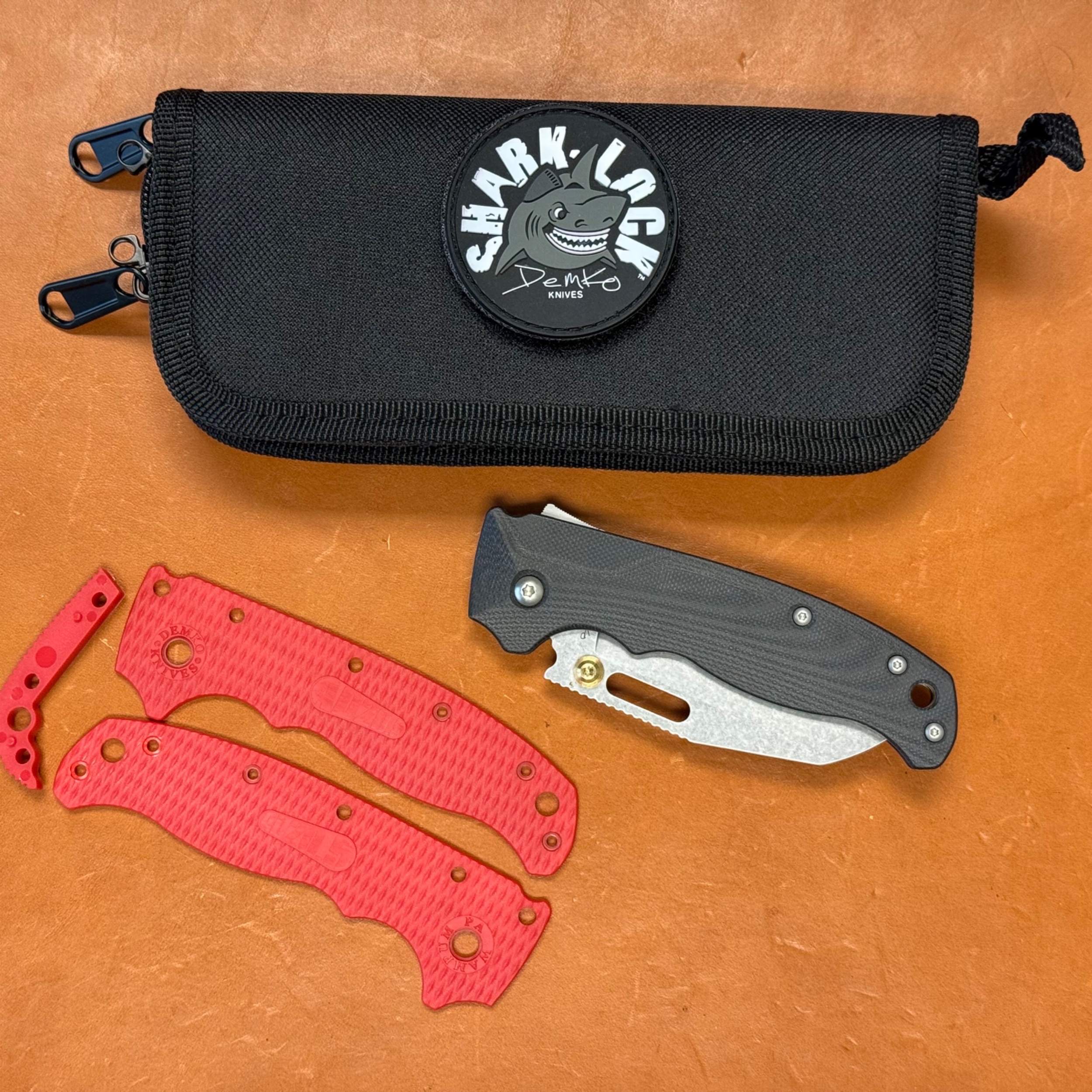 Bladebinge - Demko AD 20.5 with Flytanium G-10 scales, brass backspace ...