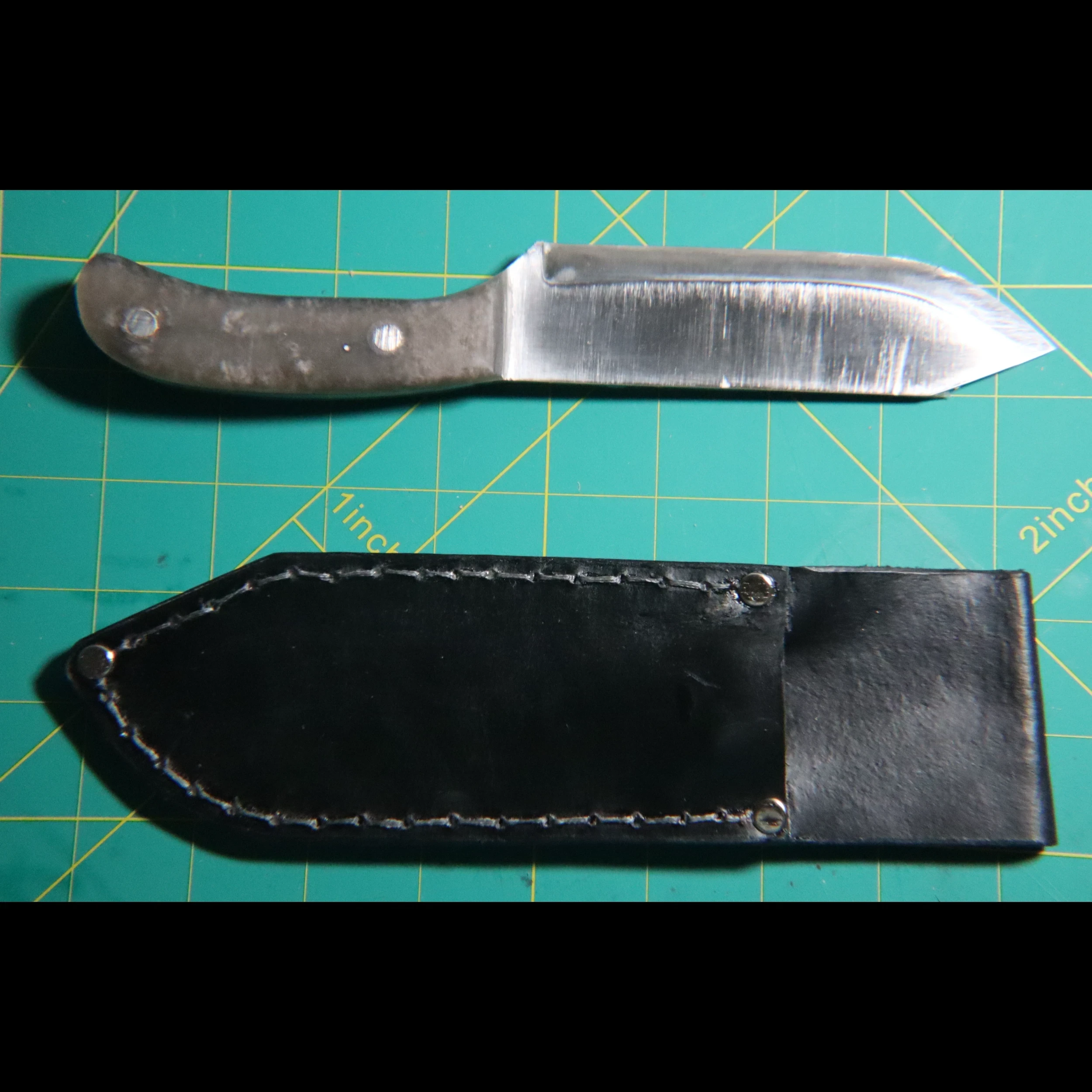 Bladebinge - Handmade 1095 Clip Point Hunter + Welted Leather Sheath ...