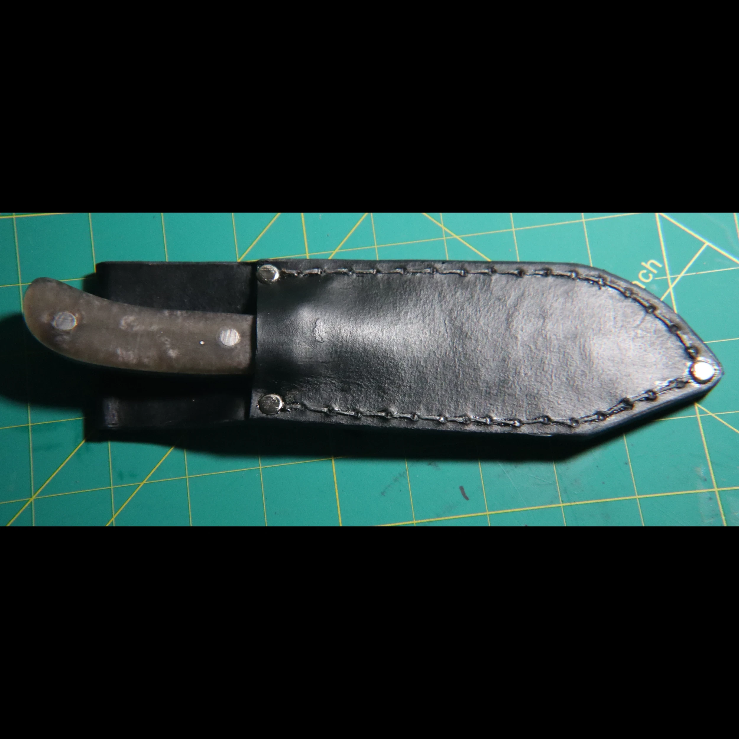 Bladebinge - Handmade 1095 Clip Point Hunter + Welted Leather Sheath ...